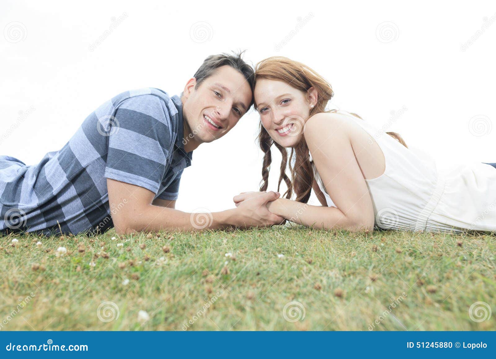 Couple Outside Having Fun Together Outside Stock Photo - Image of date ...