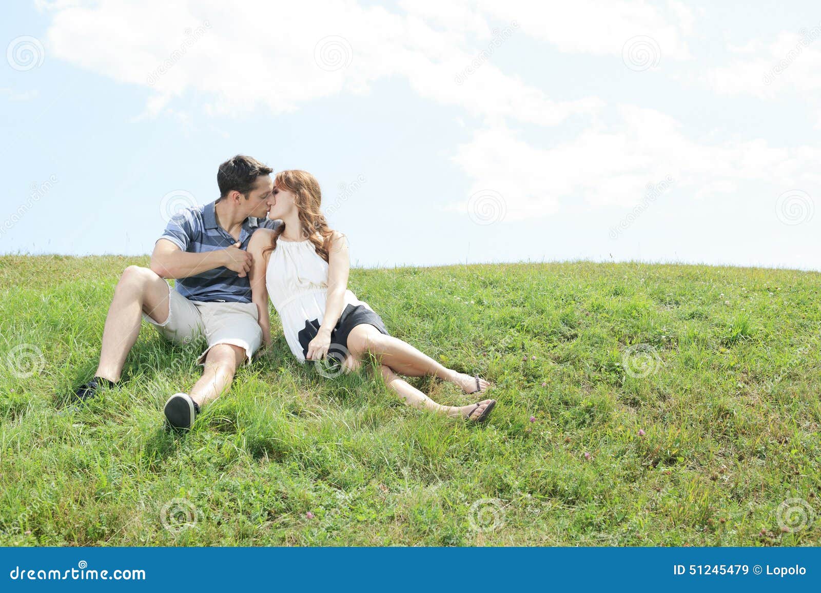 A Couple Outside Having Fun Together Outside Stock Image - Image of ...