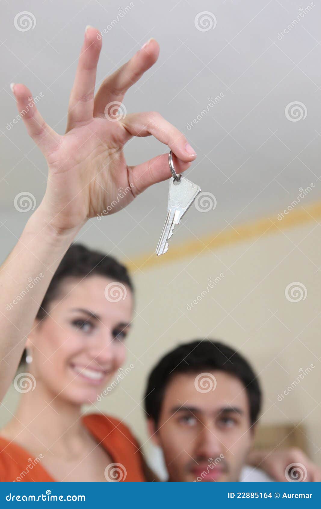 Couple of owners stock photo. Image of caucasian, front - 22885164