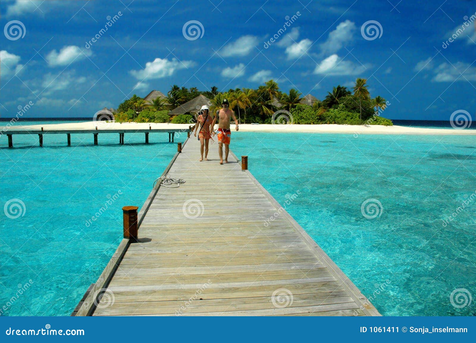 A couple in paradise stock image. Image of holidays, dreaming - 1061411