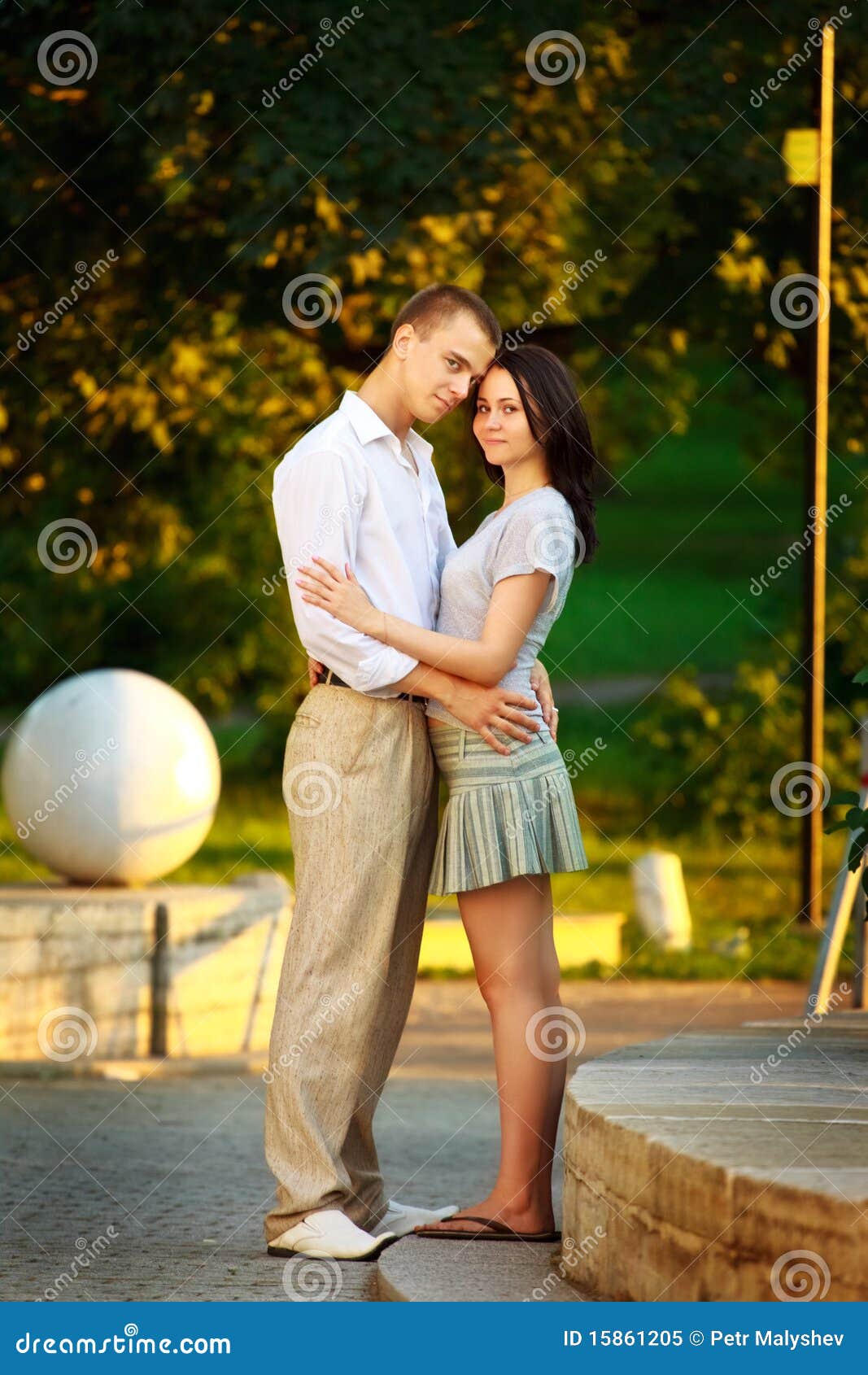 Couple in the park stock image. Image of branches, blue - 15861205