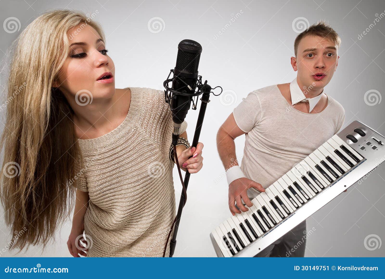 Singers stock image. Image of nightclub, electronic, karaoke - 30149751