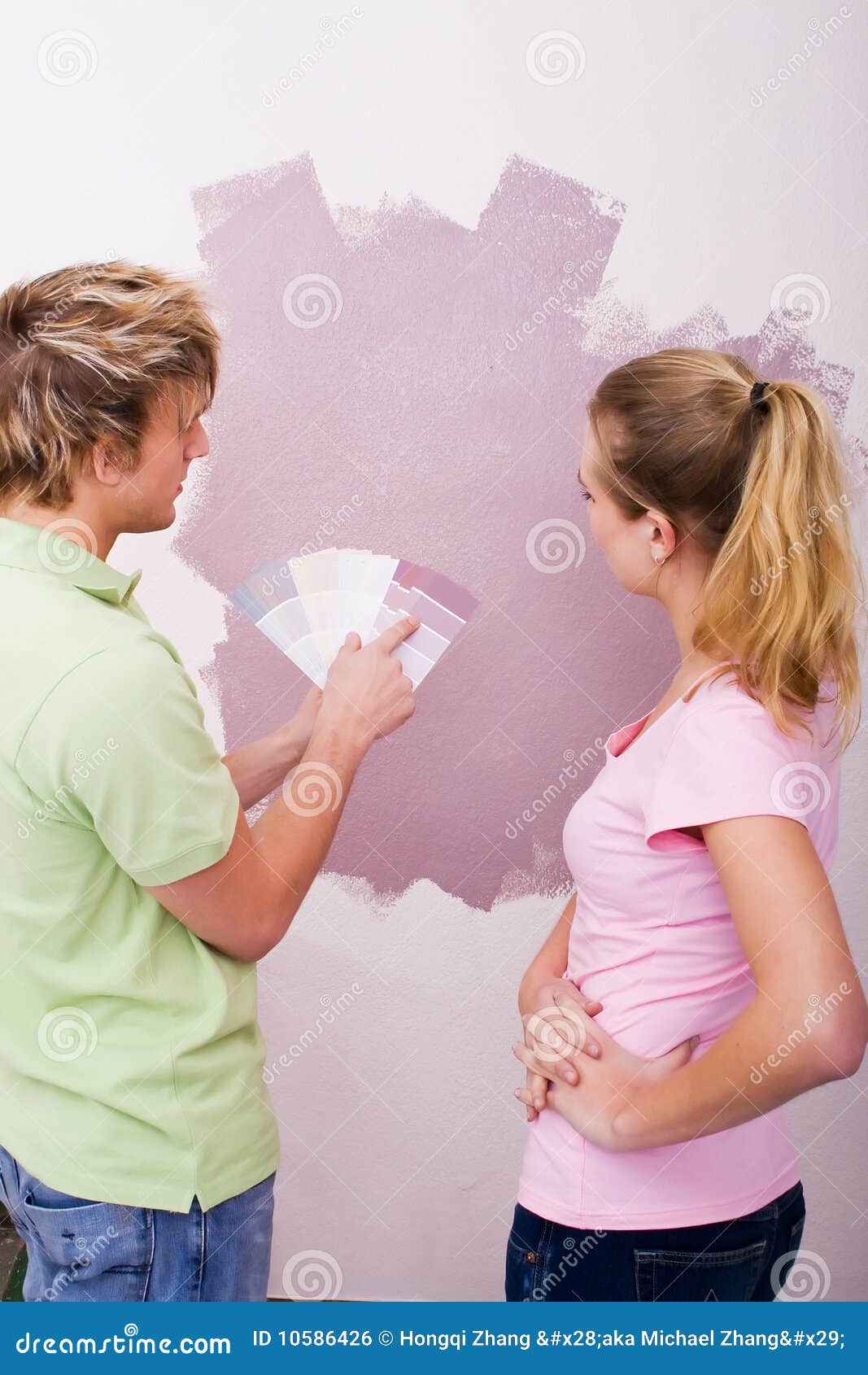 Couple Picking Paint Colors Stock Photo - Image of close, fresh: 10586426