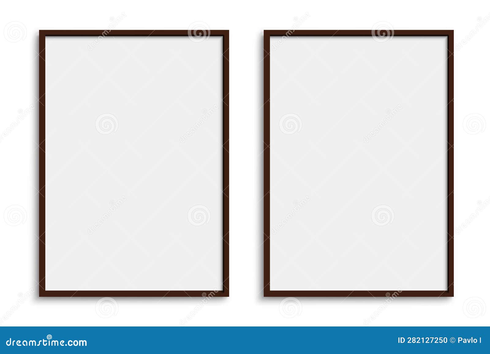 Rectangular Vertical Frames, Botanical Hand Drawn Illustration, Floral ...