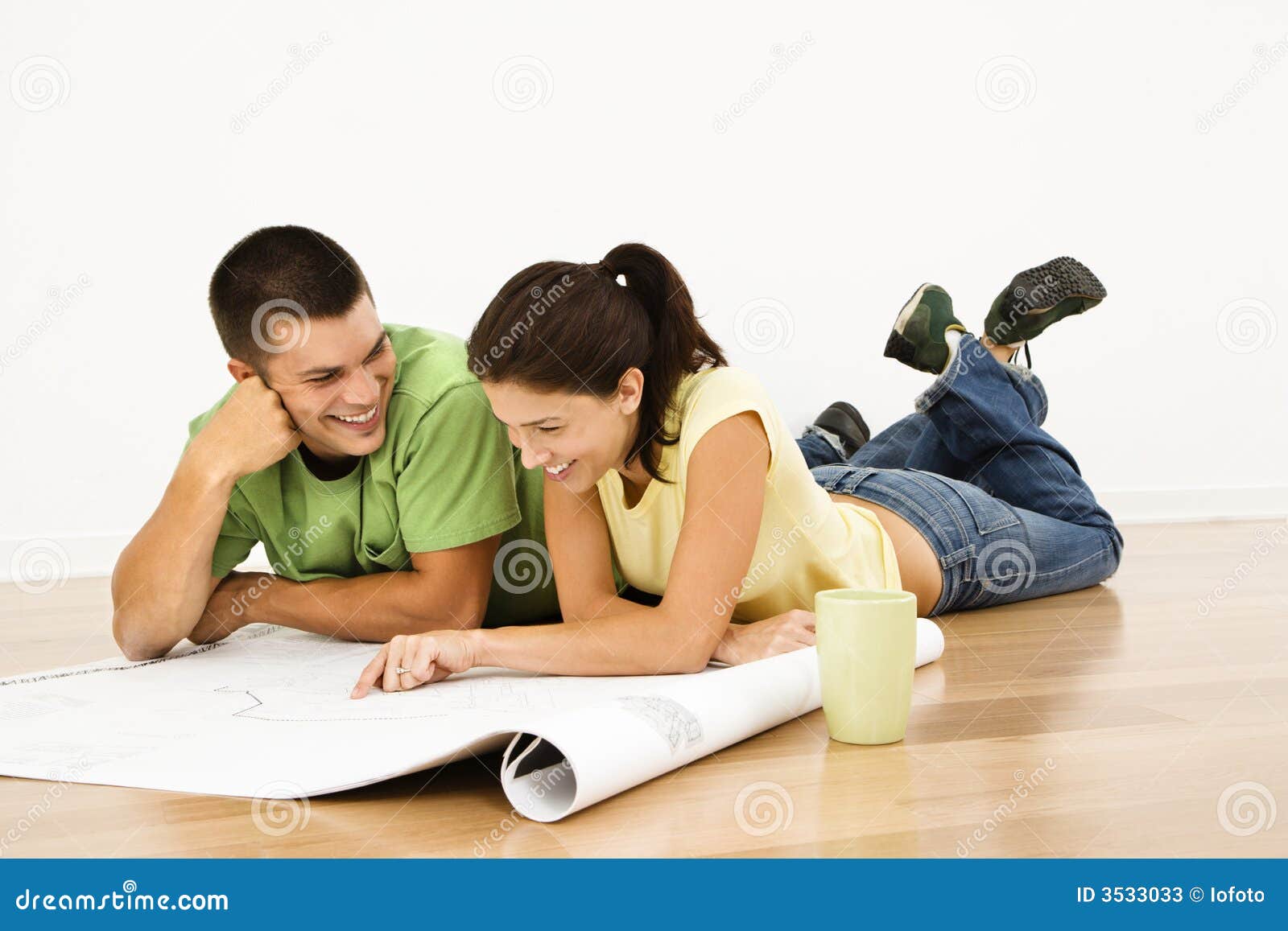 Couple planning future. stock image. Image of copy, adult - 3533033