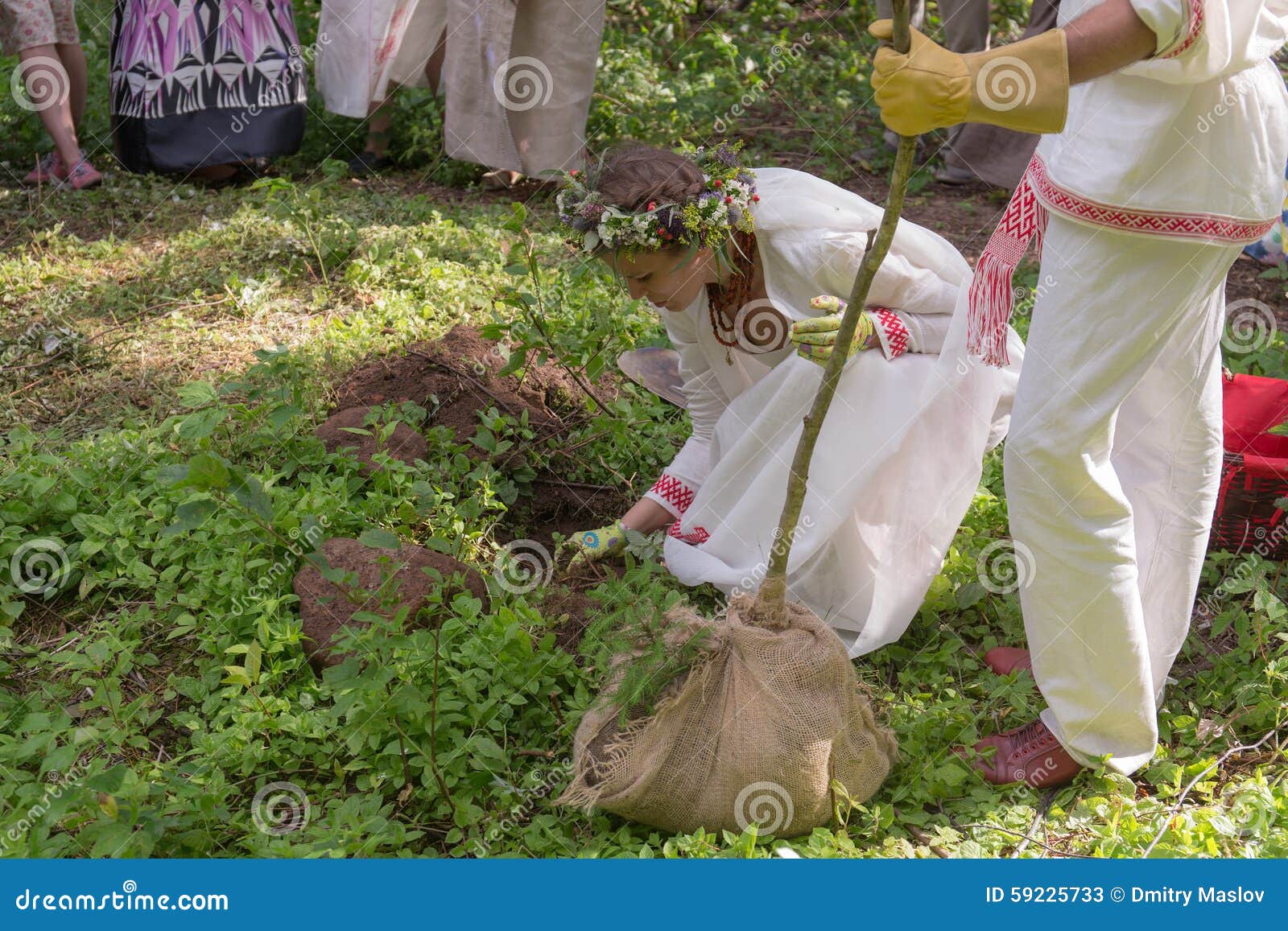 Couple planting a tree stock image. Image of custom, person - 59225733