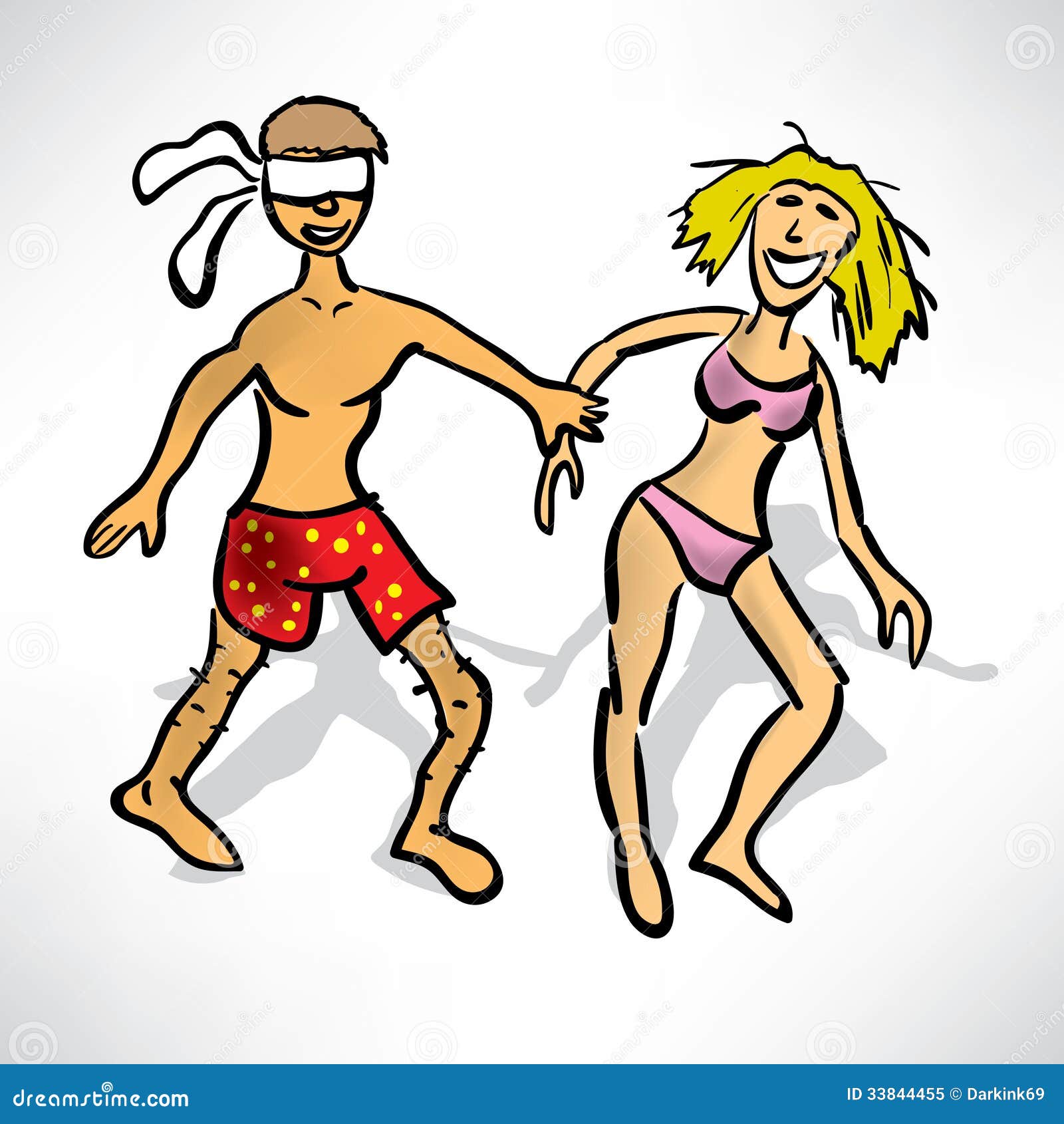 Couple Plays Hide And Seek In Bedroom Stock Vector Illustration Of Girl Hide 33844455 7096