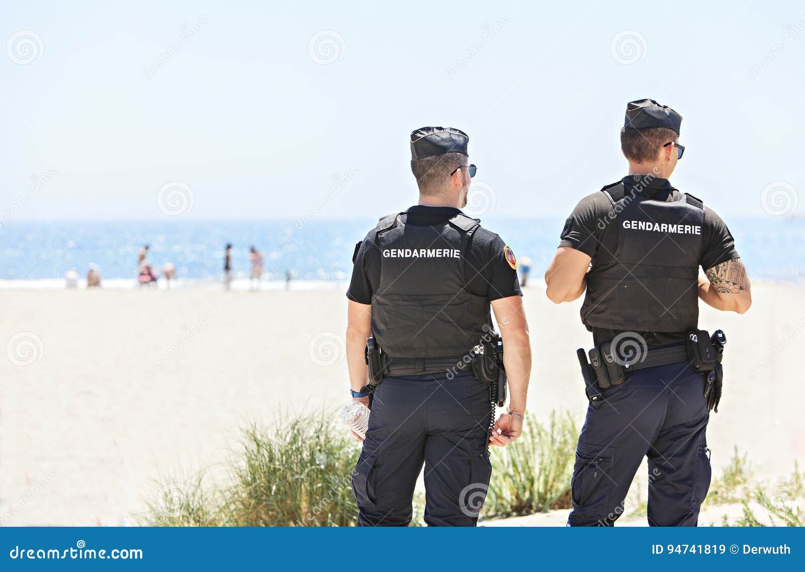 Couple of policemen editorial stock image. Image of authority - 94741819