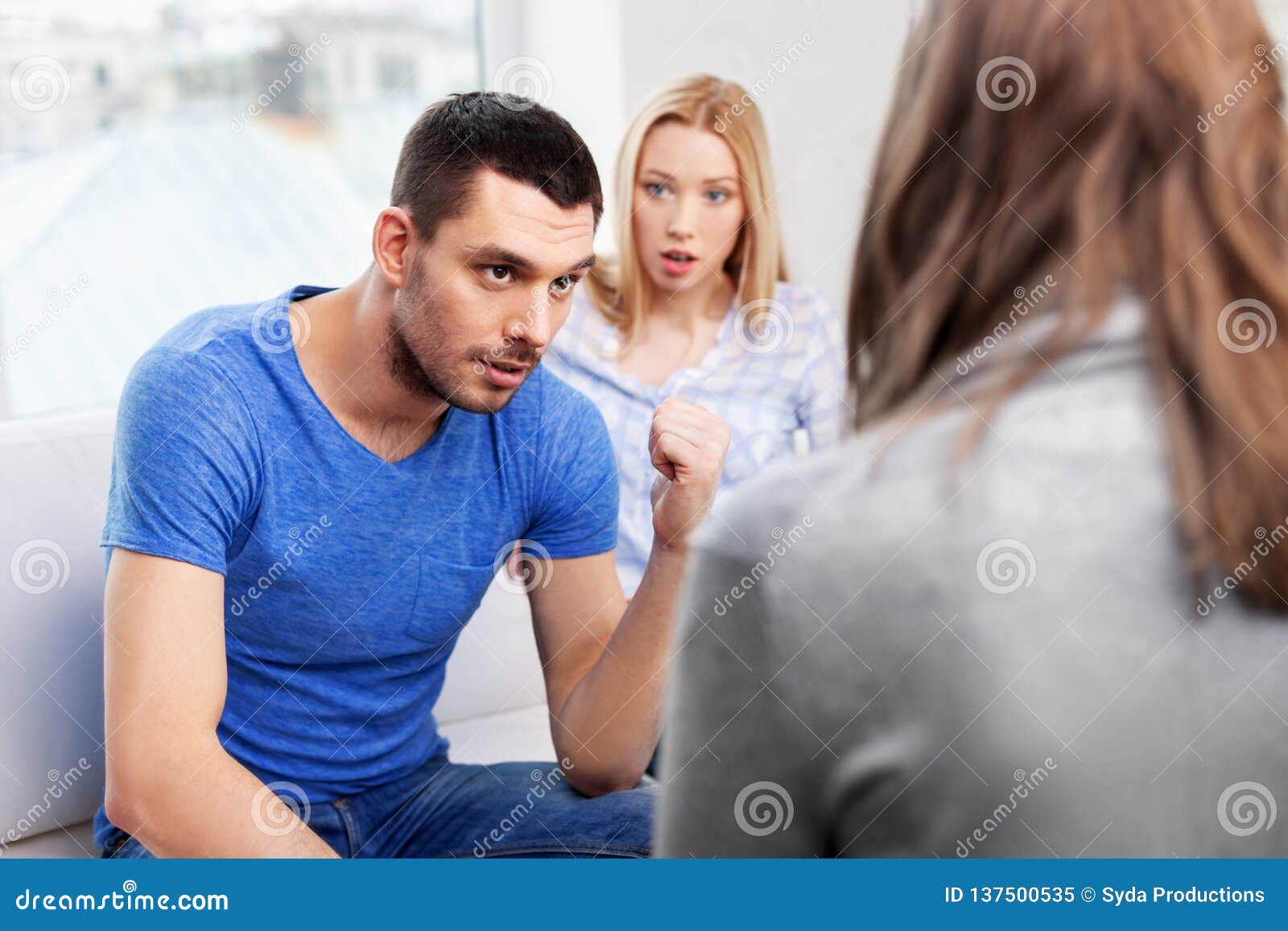 Couple with Problem at Family Psychologist Office Stock Image - Image ...