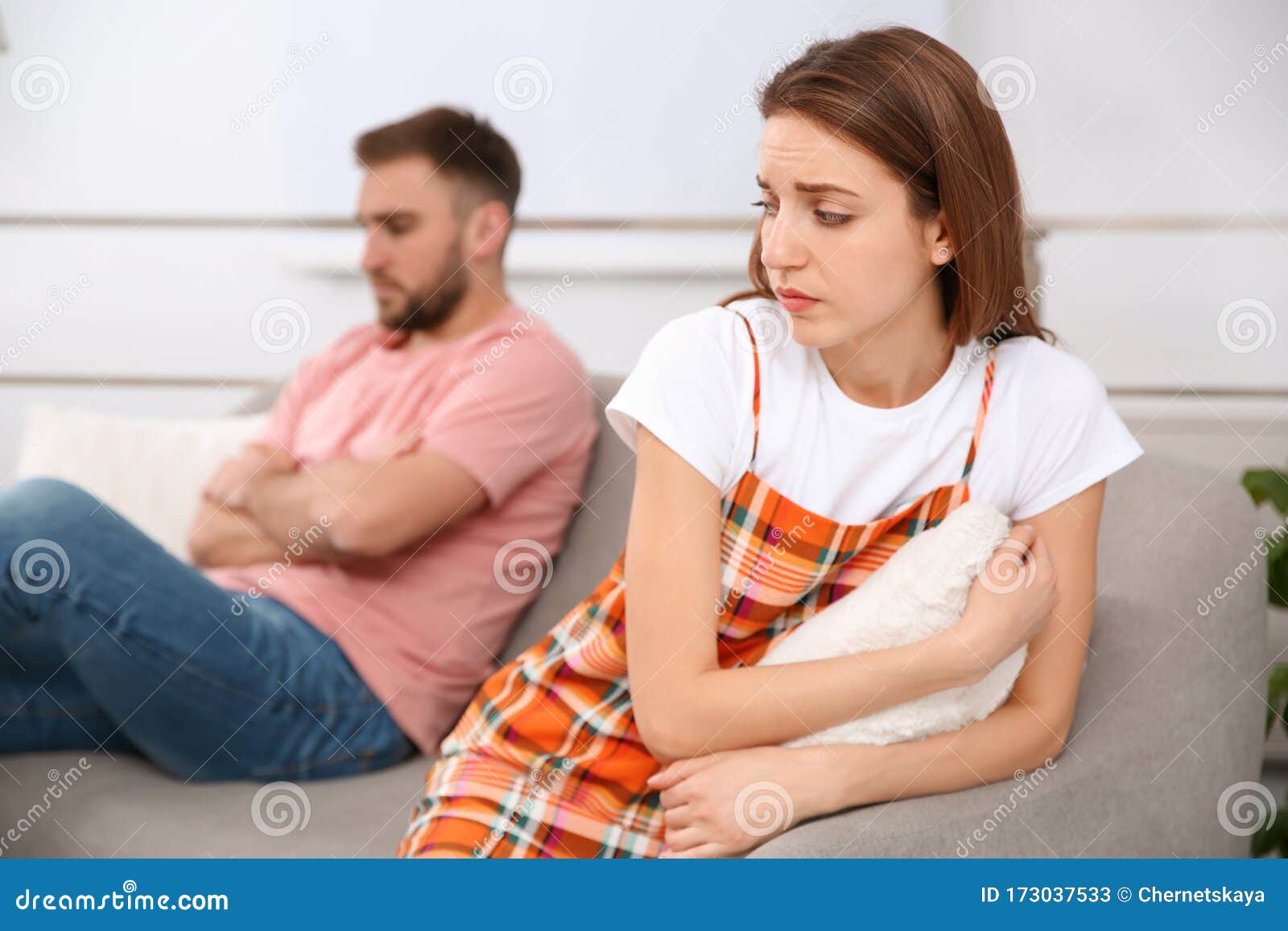Couple with Problems in Relationship Stock Image - Image of home ...