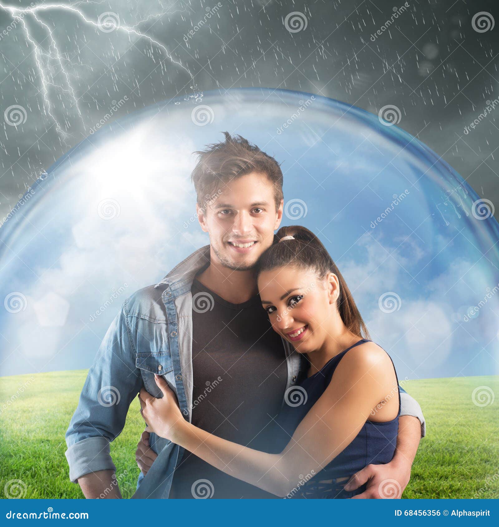 Couple Protects Their Relationship Stock Photo - Image of couple ...