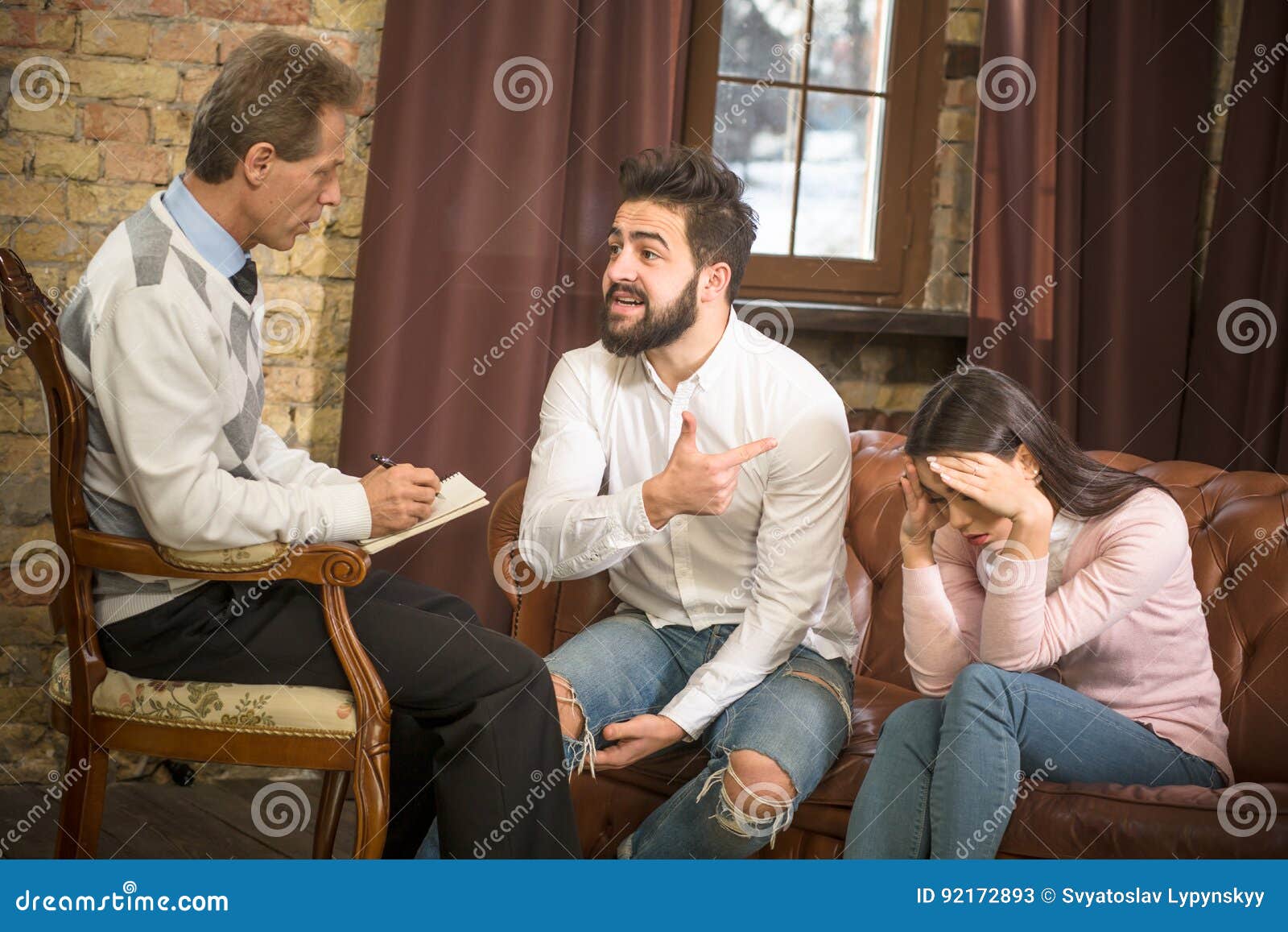 Couple At Psychologist`s Office Stock Image Image Of Psychiatry