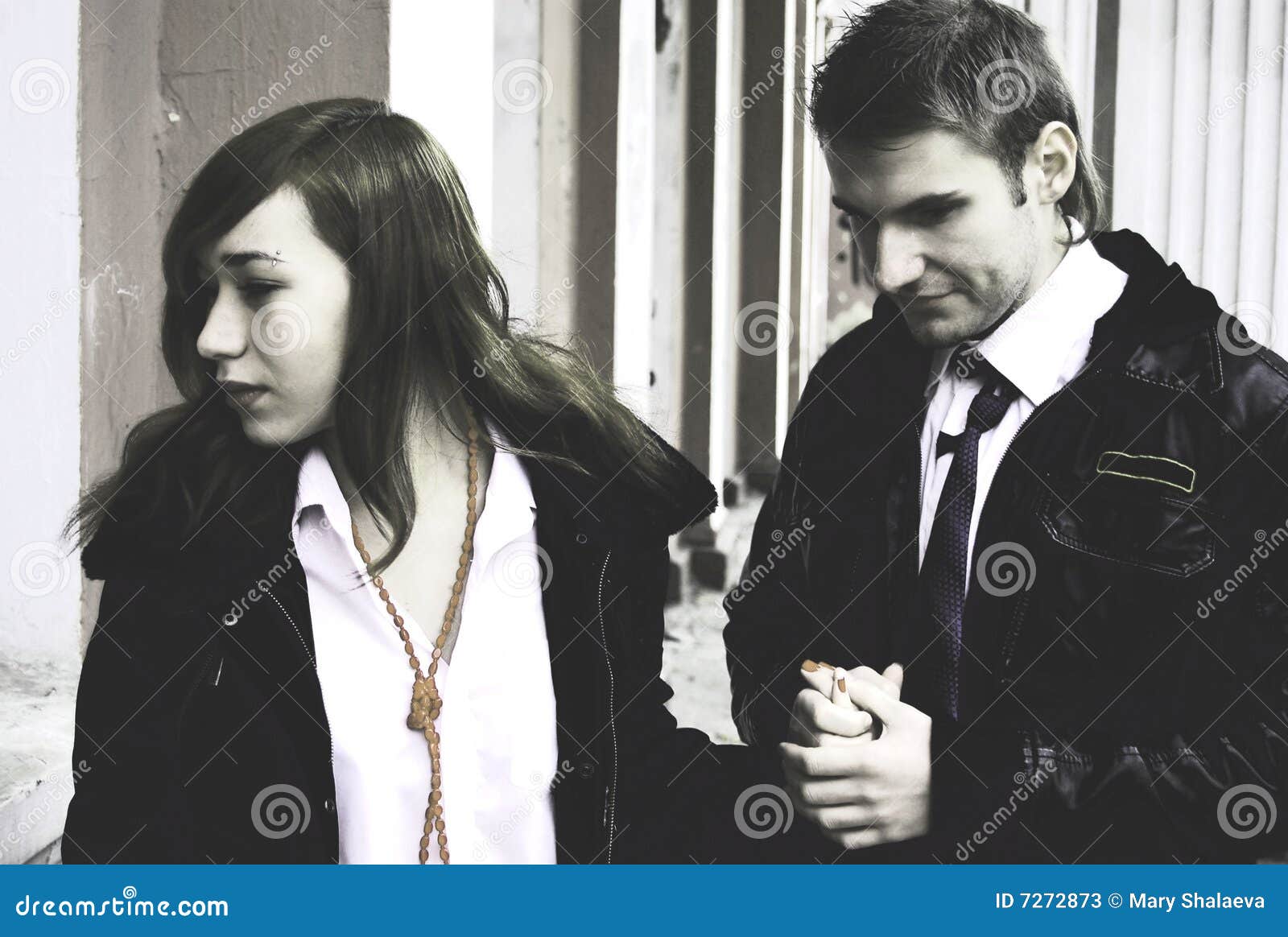 Couple in quarrel stock image. Image of depression, spli - 7272873
