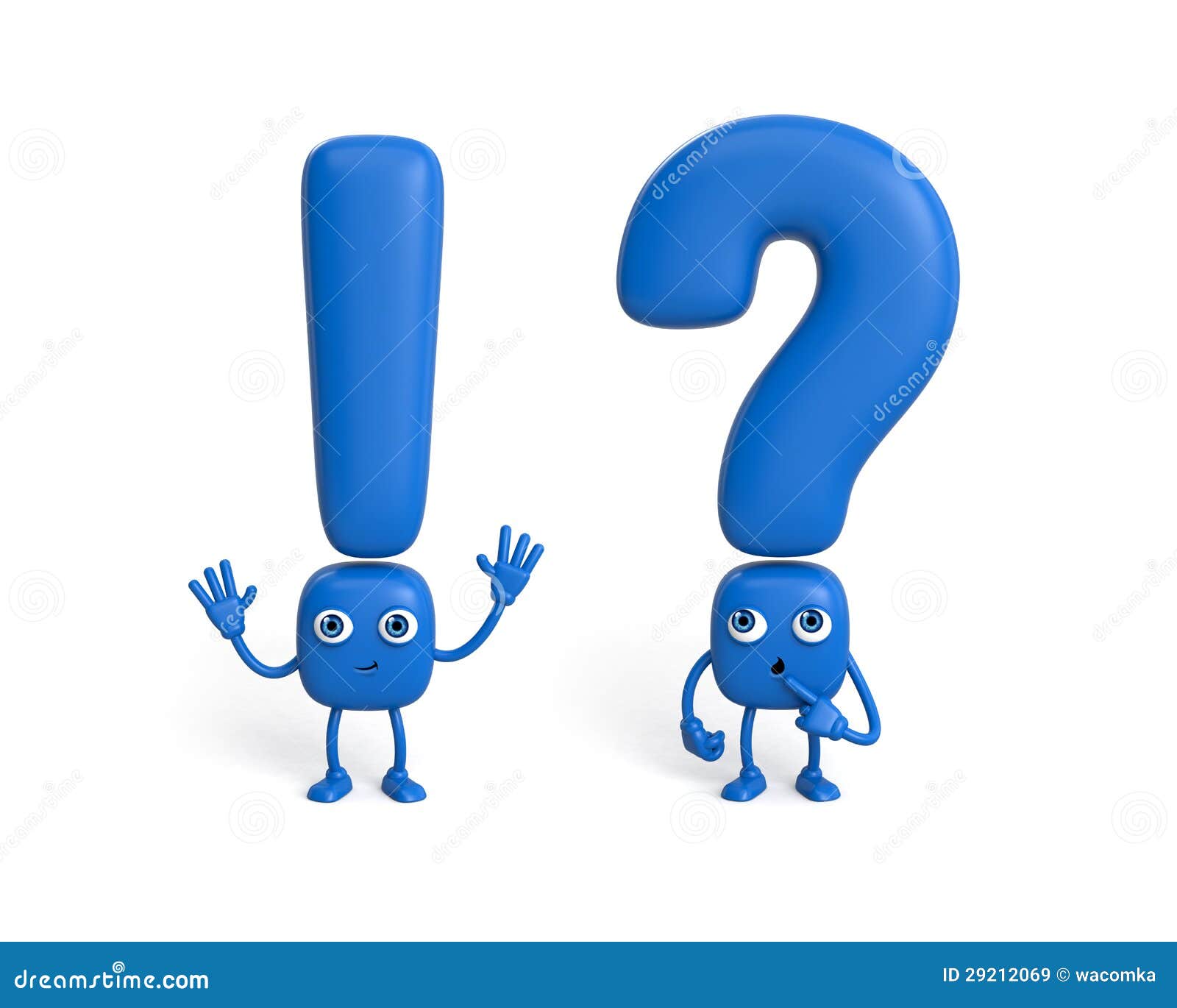 Couple of Question Mark and Exclamation Point Stock Illustration ...