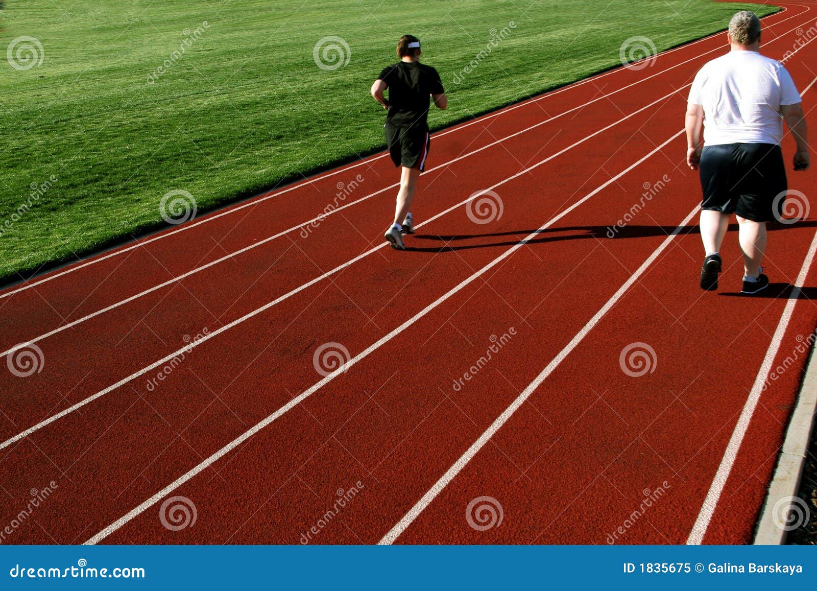 Couple on a Racetrack stock image. Image of racing, athletic - 1835675