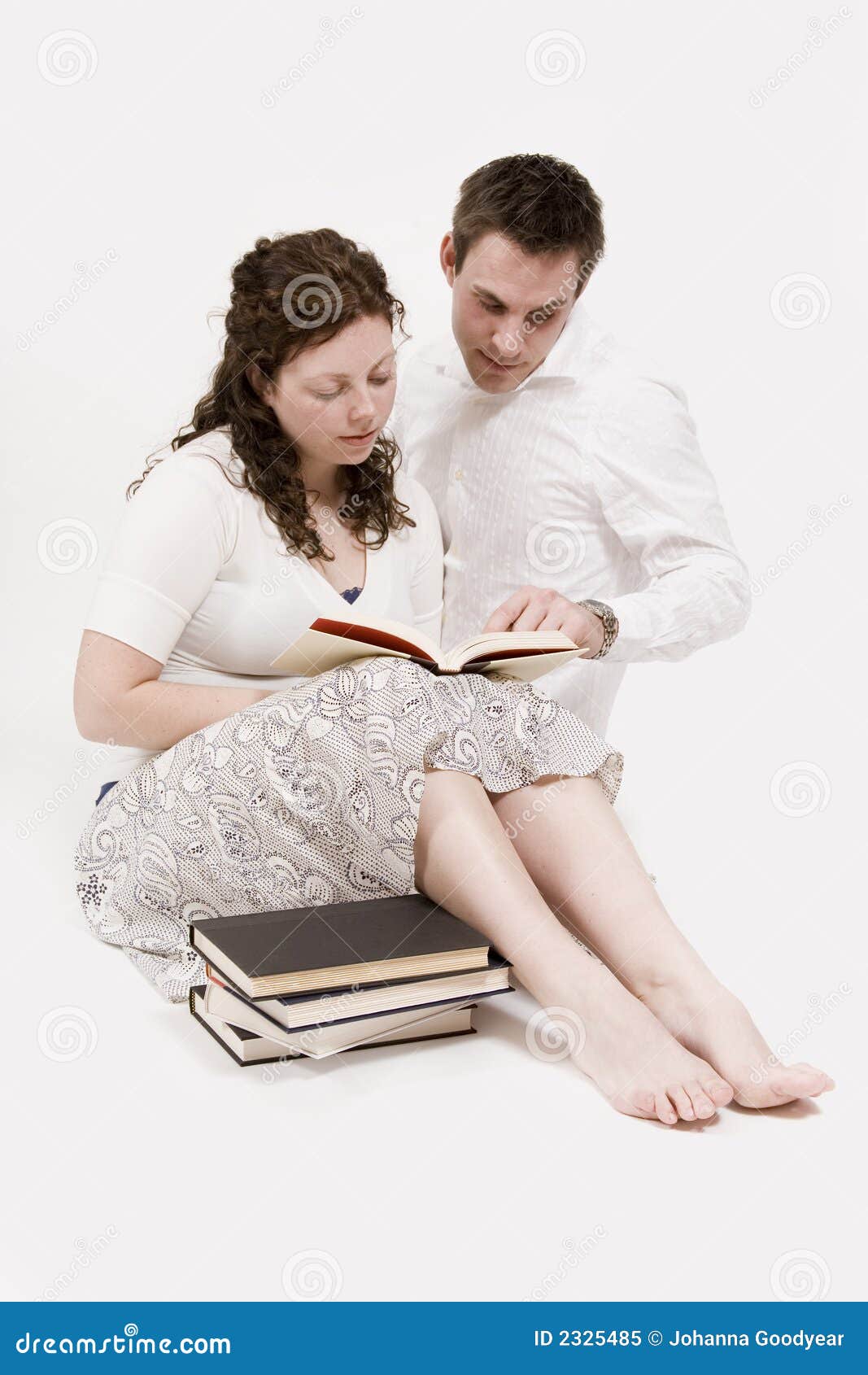 Couple reading stock image. Image of female, beauty, intelligence - 2325485