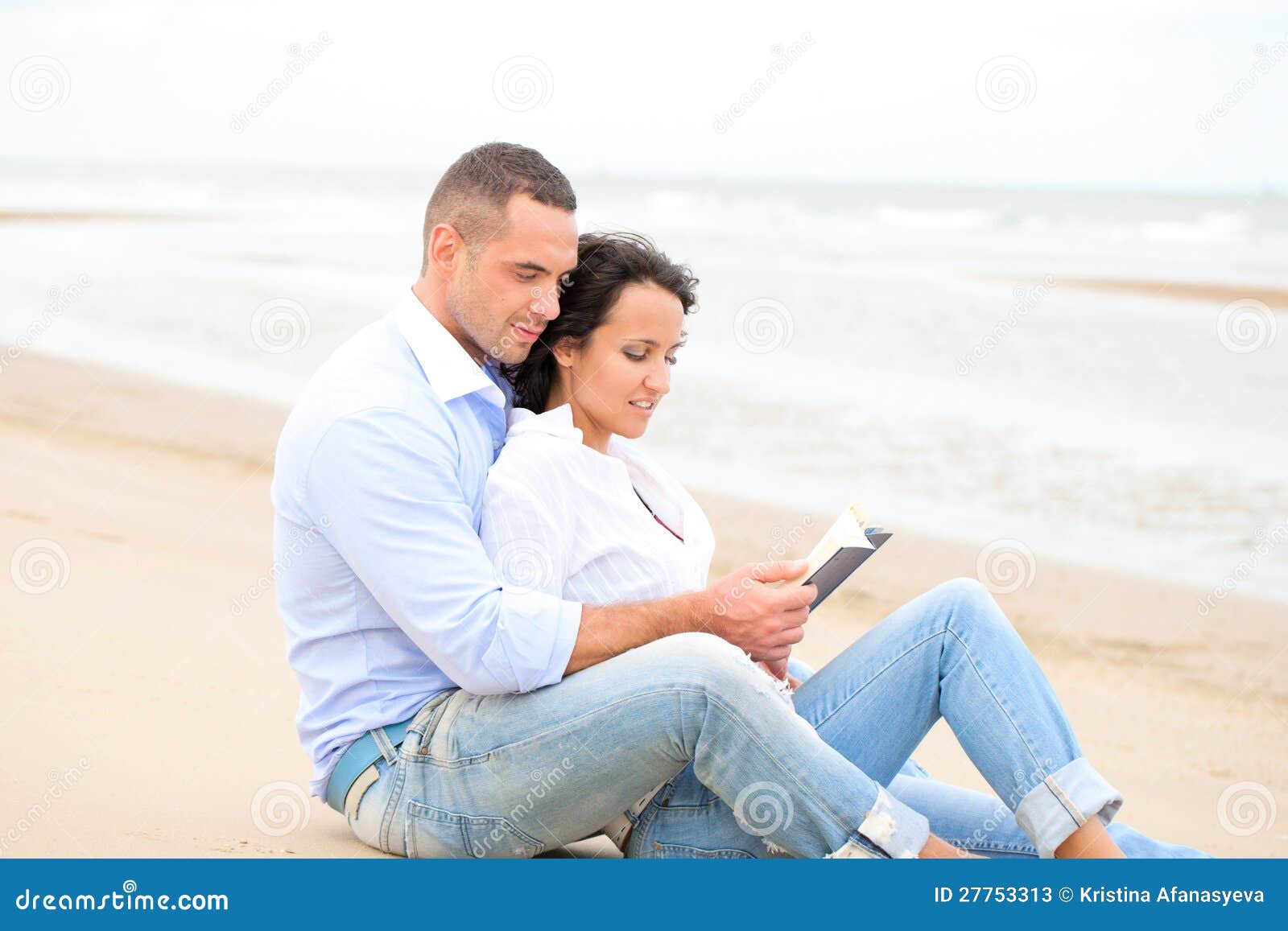 Couple reading book stock image. Image of lifestyle, ocean - 27753313