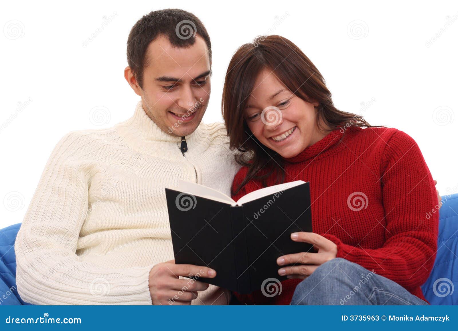 Couple reading book stock image. Image of readers, read - 3735963
