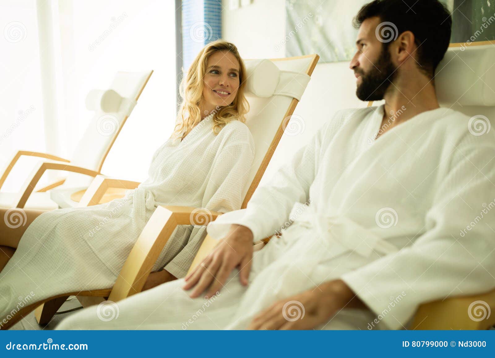Couple Relaxing in Spa Center Stock Photo - Image of lifestyle ...
