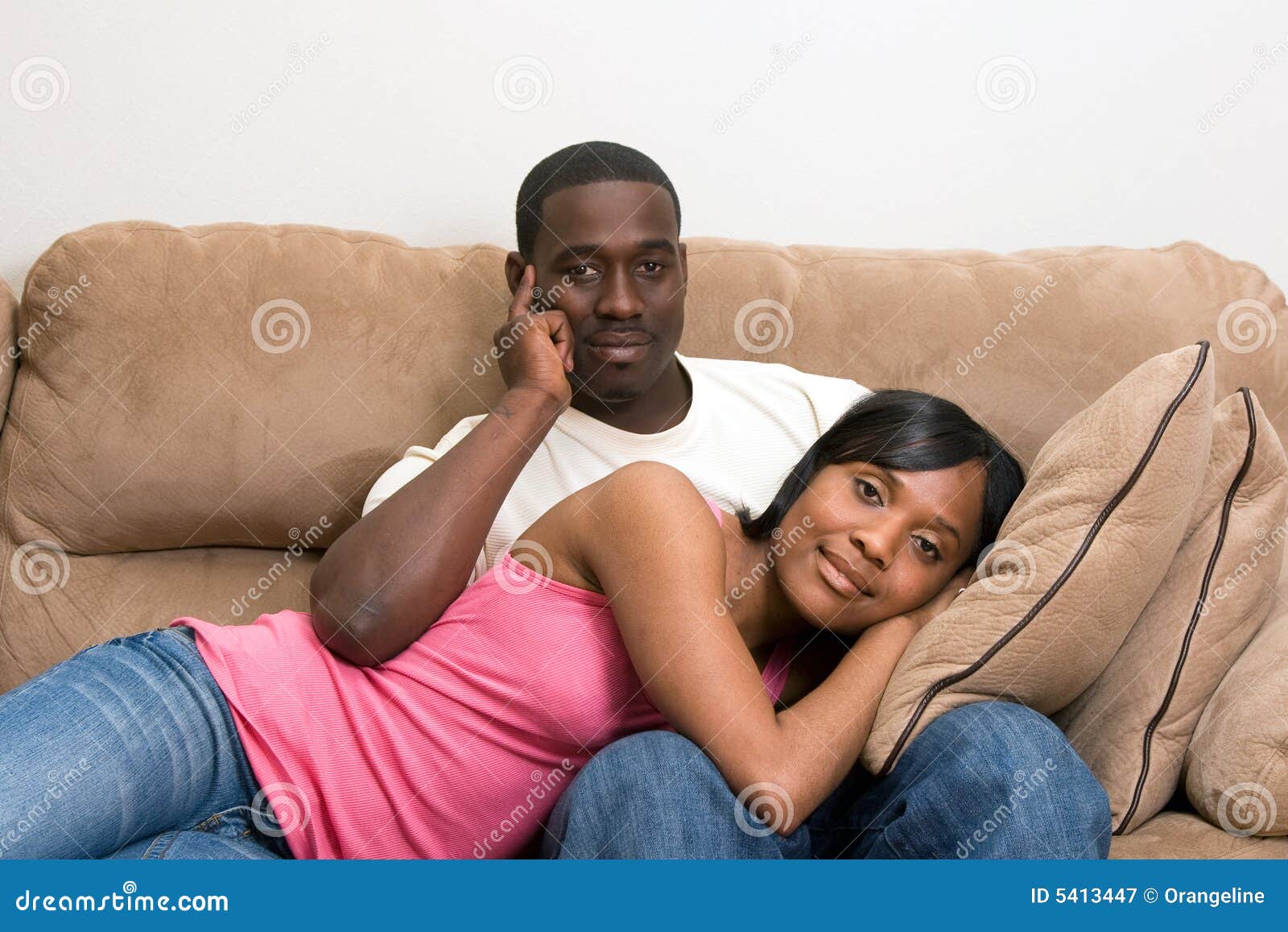 Couple Relaxing Together - Horizontal Picture. Image: 5413447