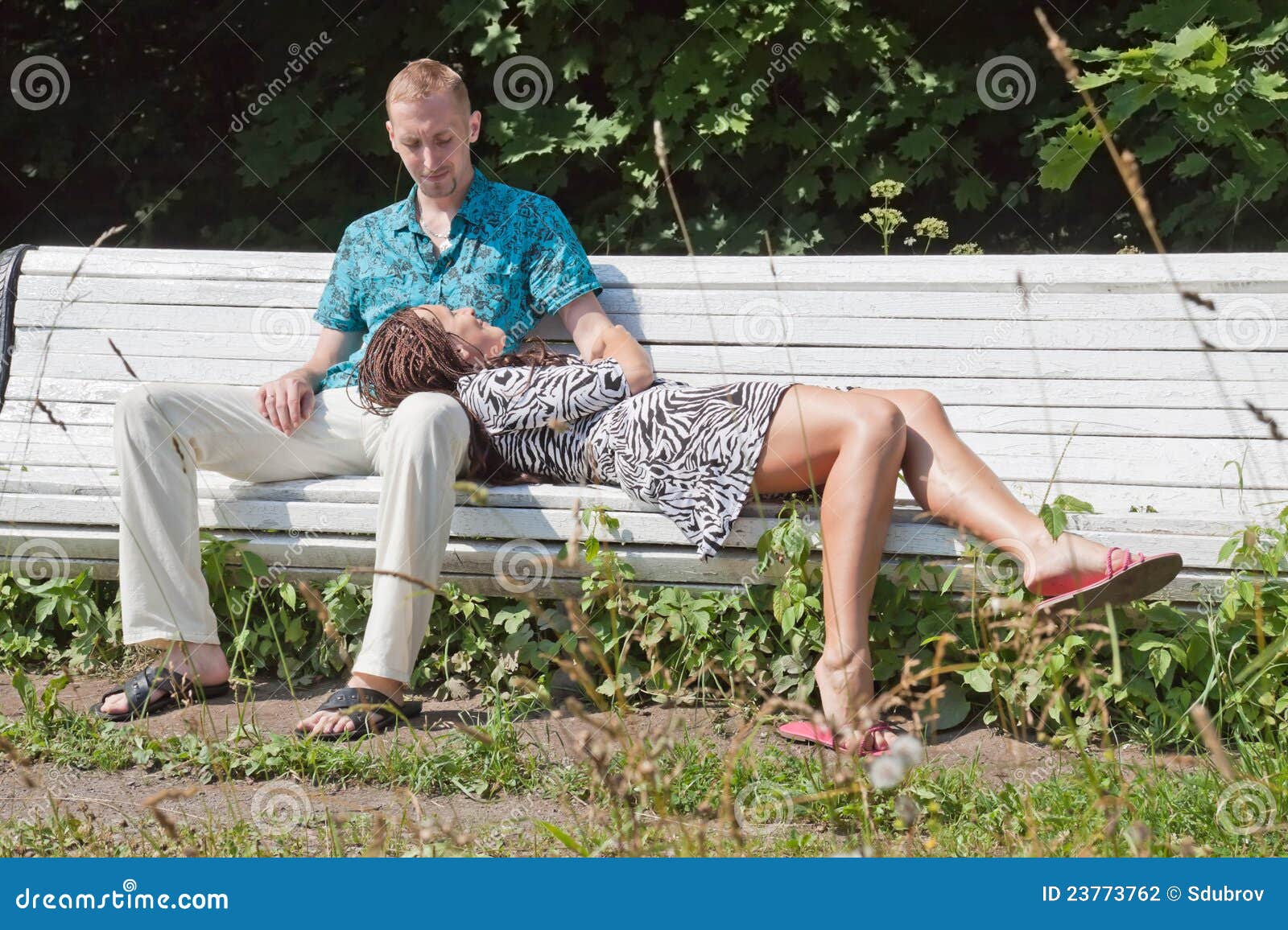 Couple rest in park stock photo. Image of human, couple - 23773762