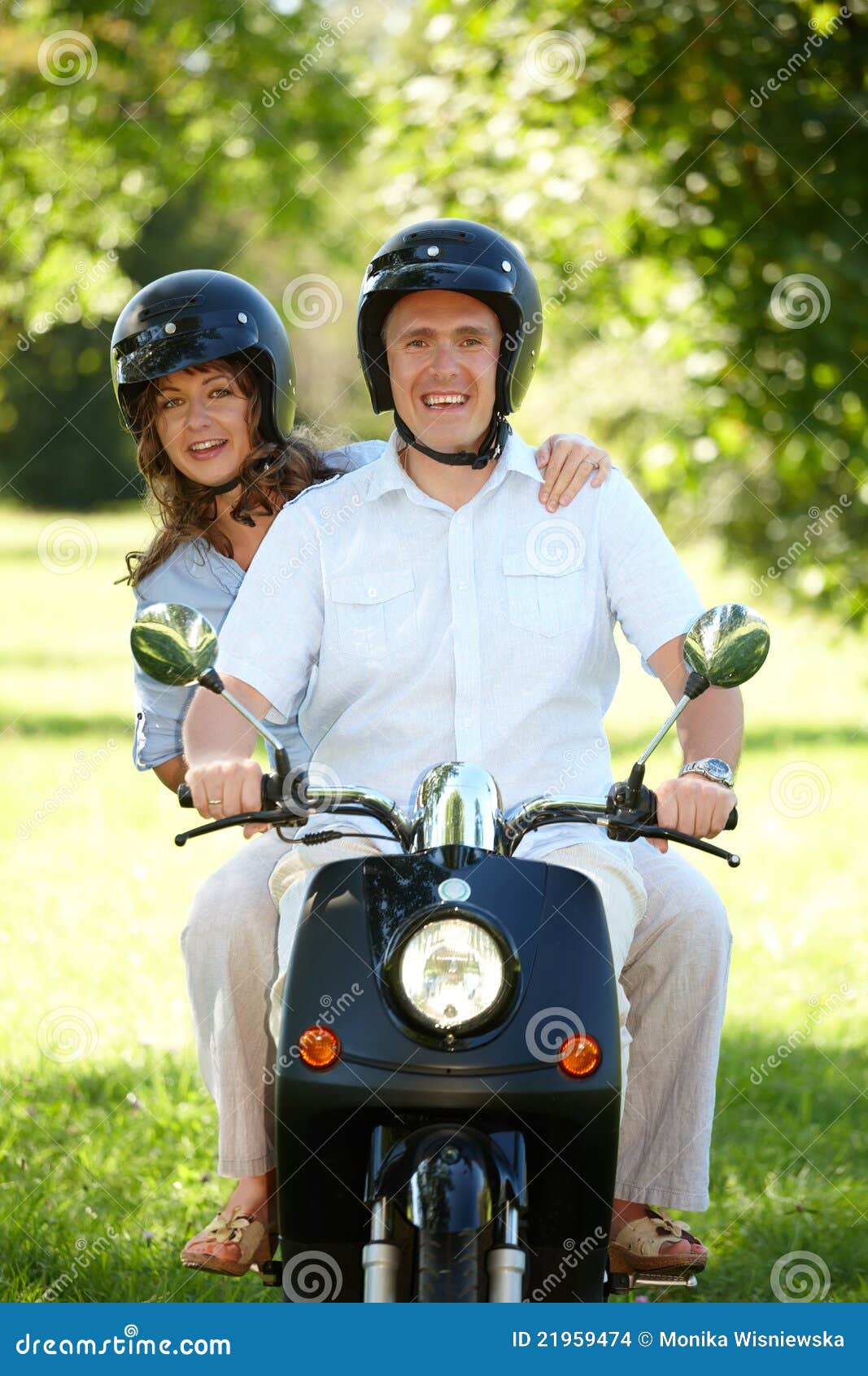 Couple riding stock photo. Image of people, protective - 21959474