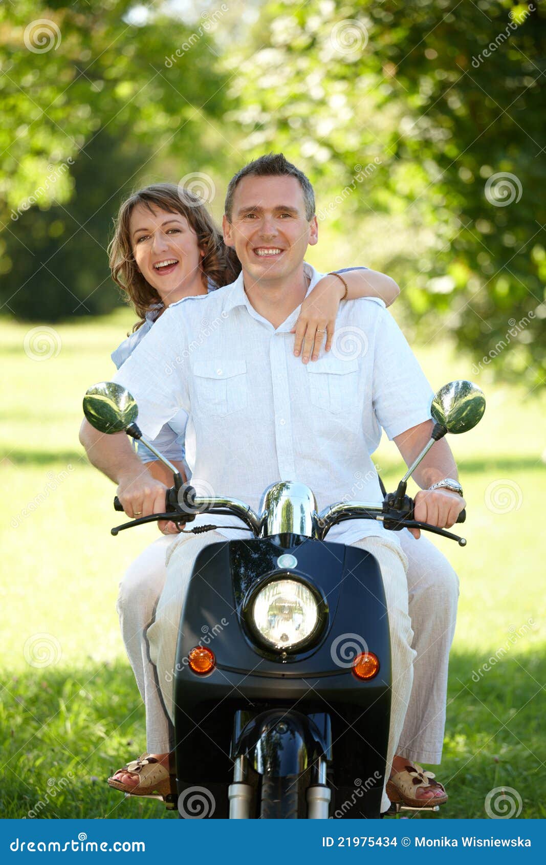 Couple riding stock photo. Image of vintage, park, ride - 21975434