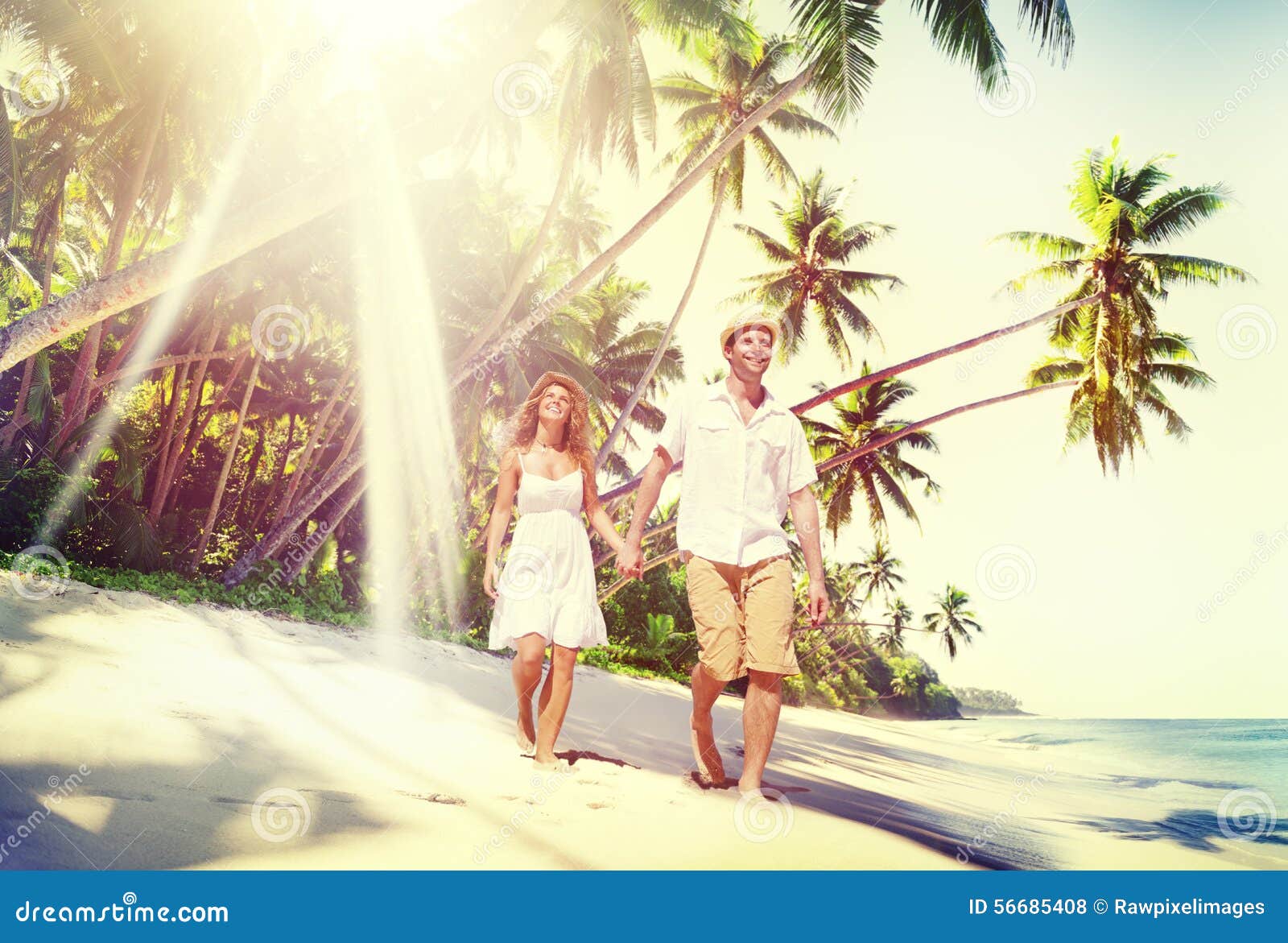 Couple Romance Beach Love Island Concept Stock Photo - Image of love ...