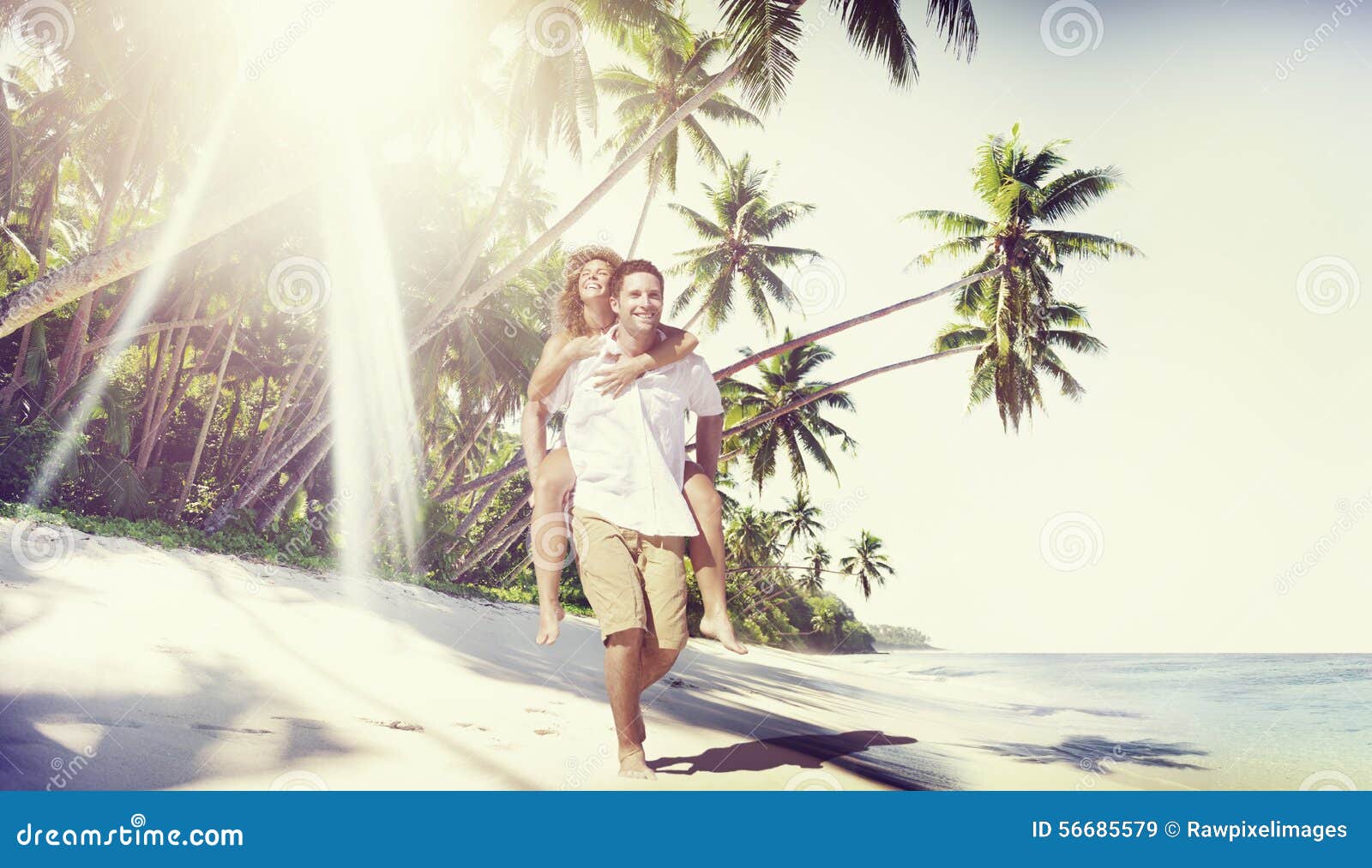 Couple Romance Beach Love Island Concept Stock Image - Image of romance ...