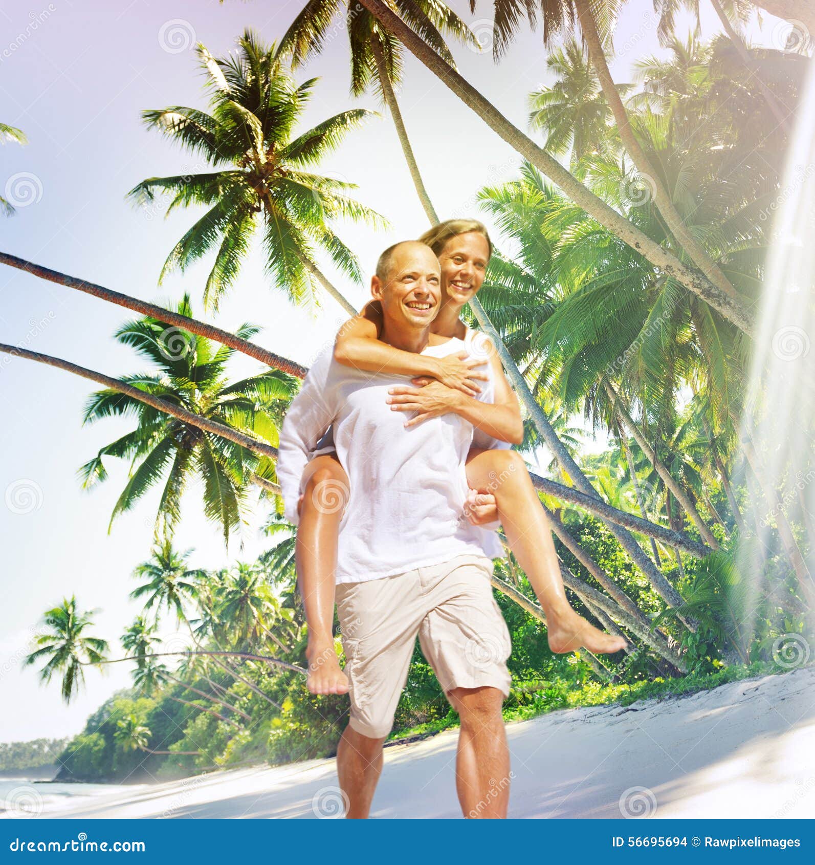 Couple Romance Beach Love Island Concept Stock Photo - Image of beach ...