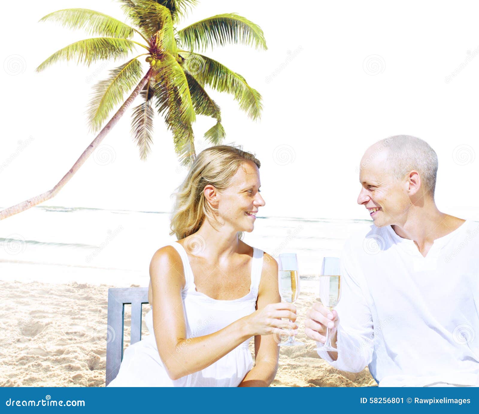 Couple Romance Beach Love Island Concept Stock Image - Image of cheers ...