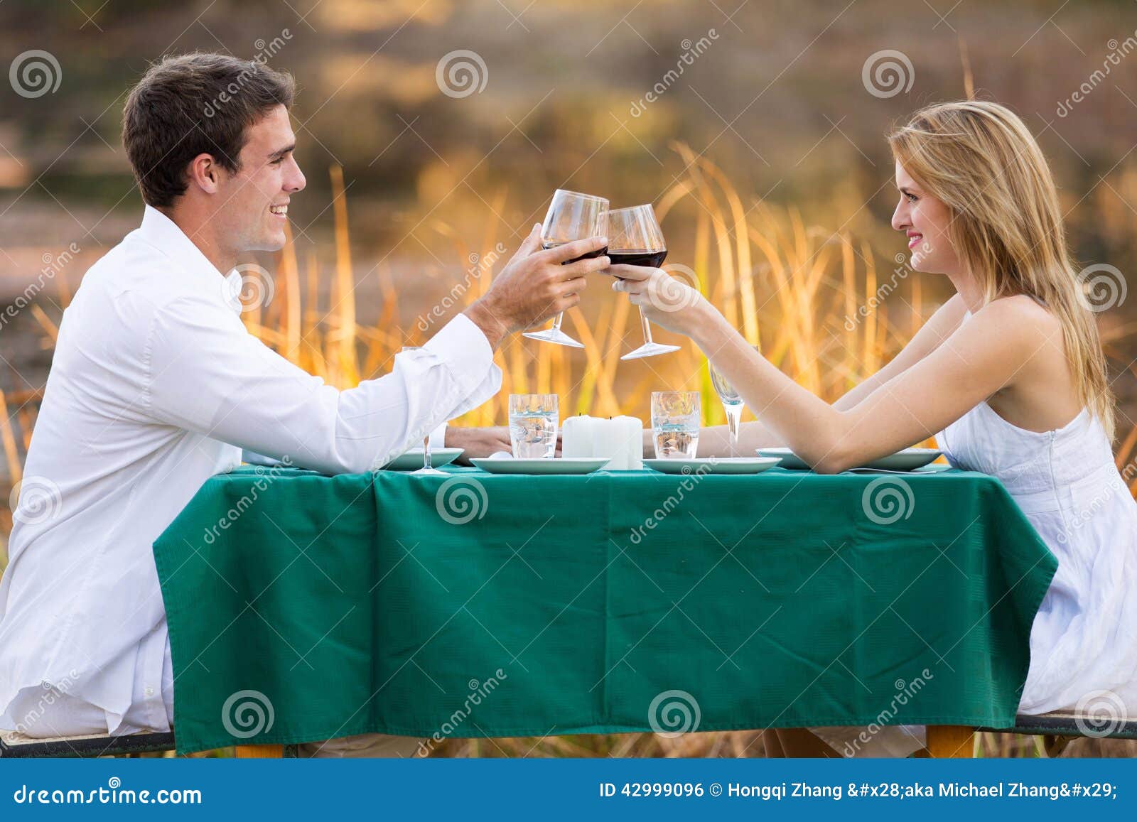 Couple romantic dinner stock photo. Image of adult, boyfriend - 42999096