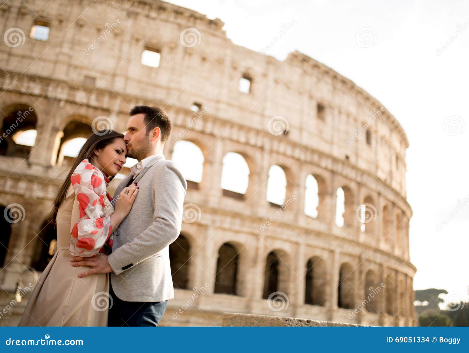 Couple in Rome stock photo. Image of women, couple, honeymoon - 69051334