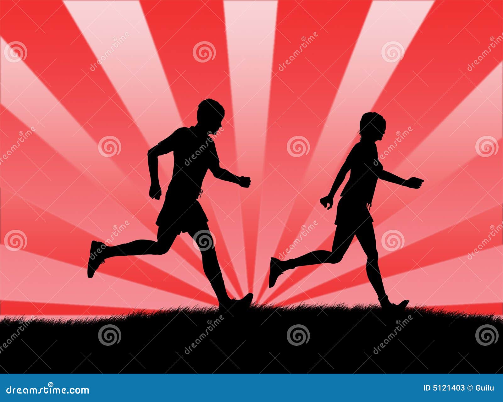 Couple Running Picture. Image: 5121403