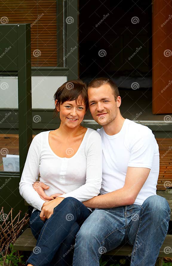 Couple s first Home stock image. Image of home, newlyweds - 931623