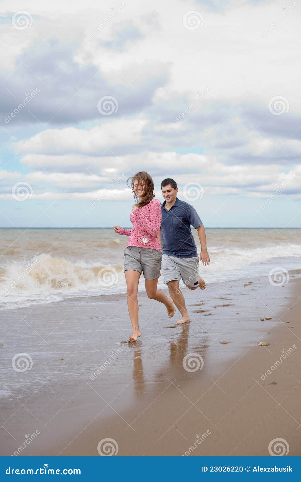 Couple at the sea stock photo. Image of lover, looking - 23026220