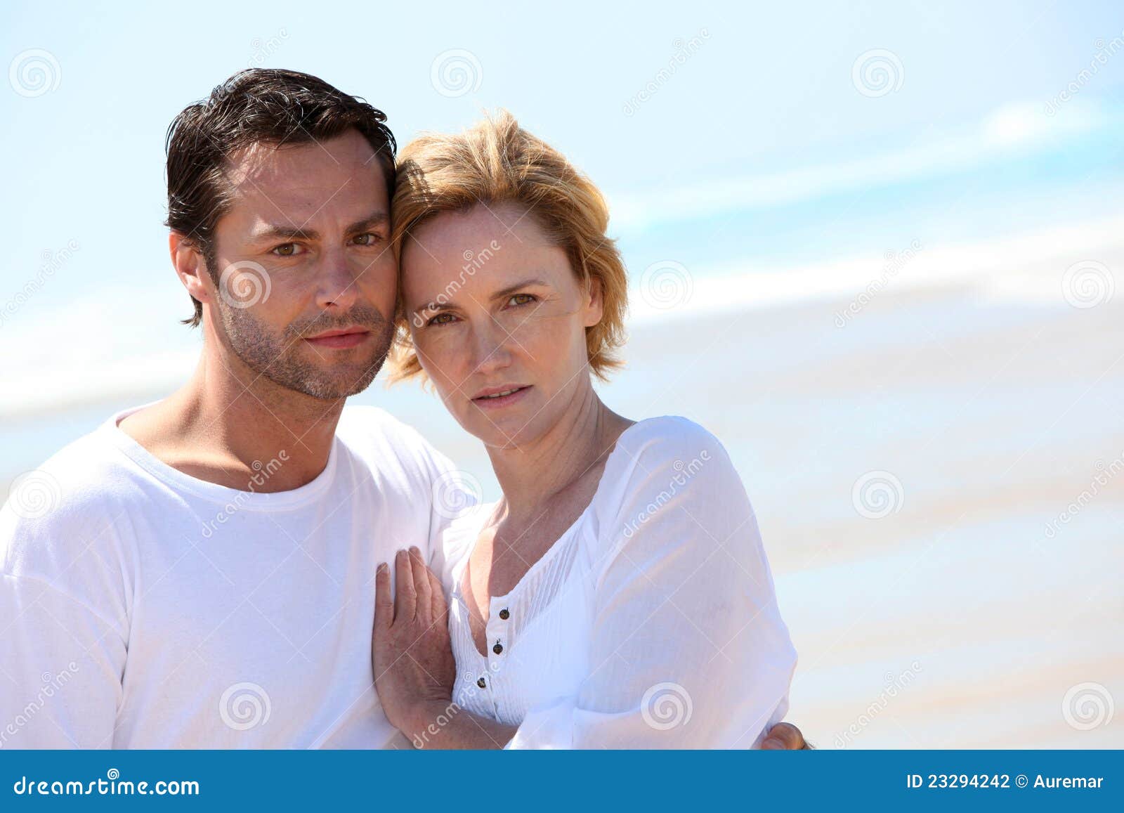 Couple by the sea stock photo. Image of waves, facial - 23294242