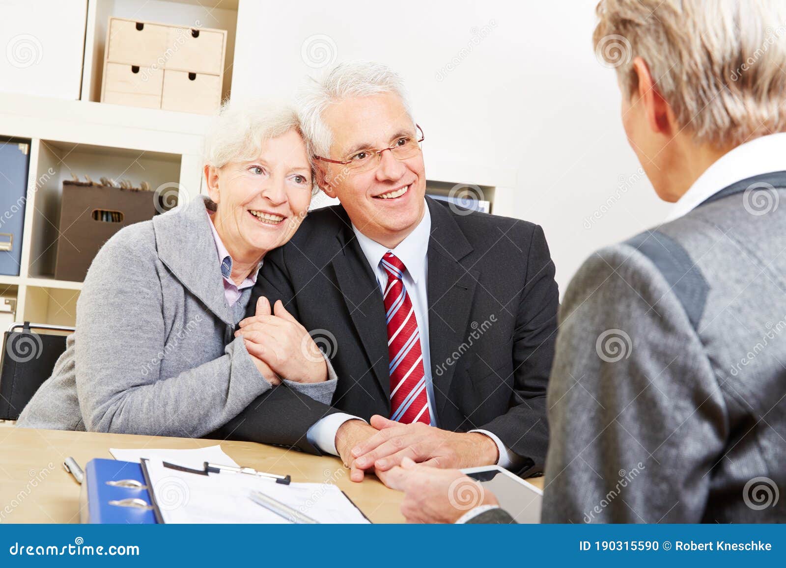 Couple of Seniors in Counseling Session Stock Photo - Image of meeting ...