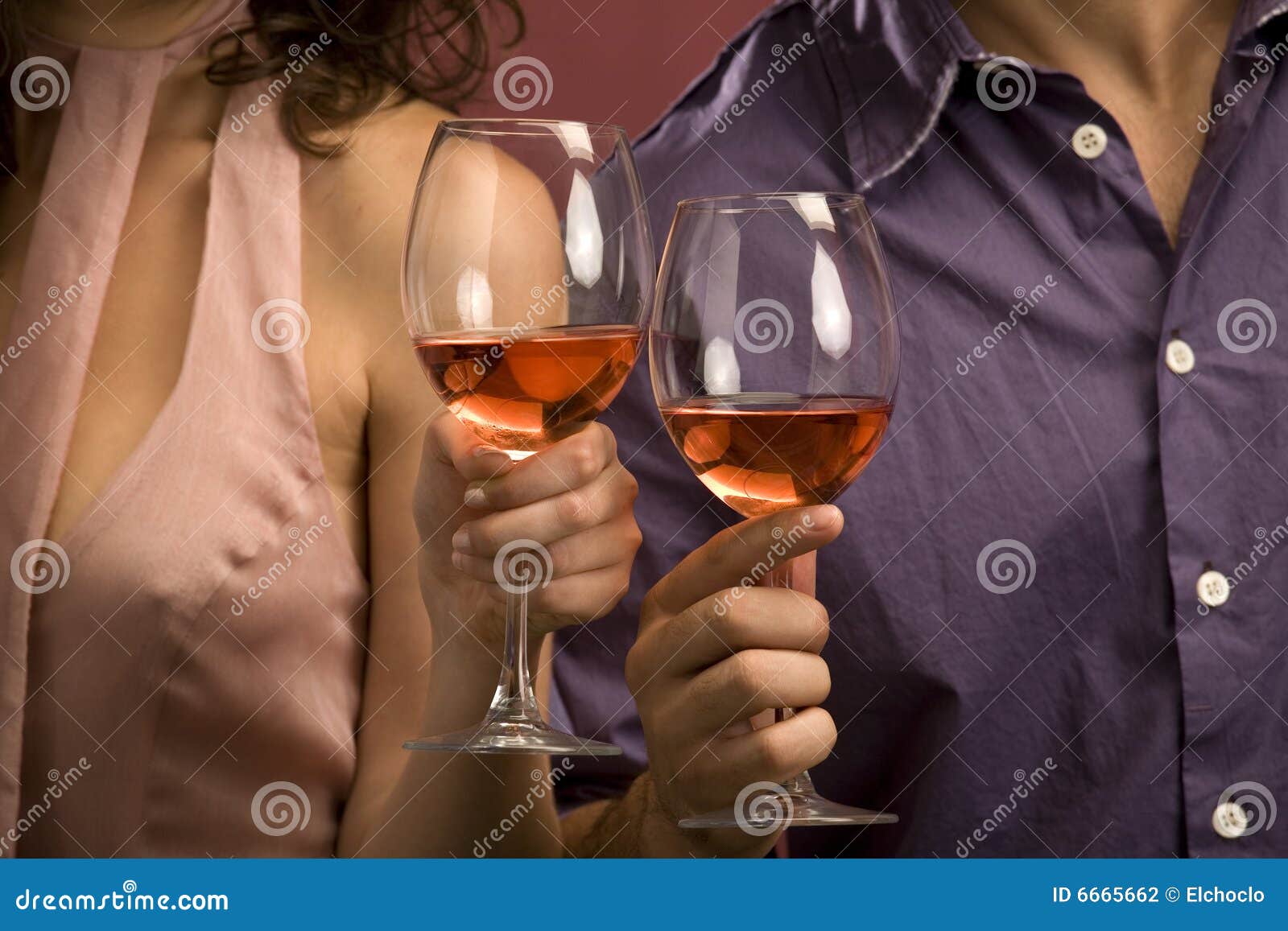 Couple Sharing a Glass of Red Wine Stock Photo - Image of heterosexual ...