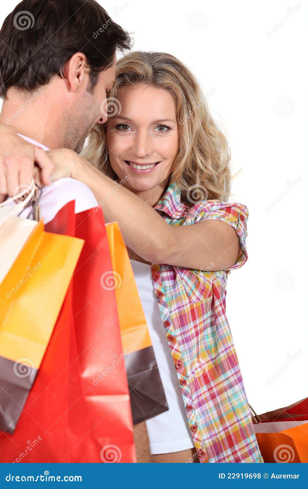 Couple on shopping trip stock photo. Image of darling - 22919698