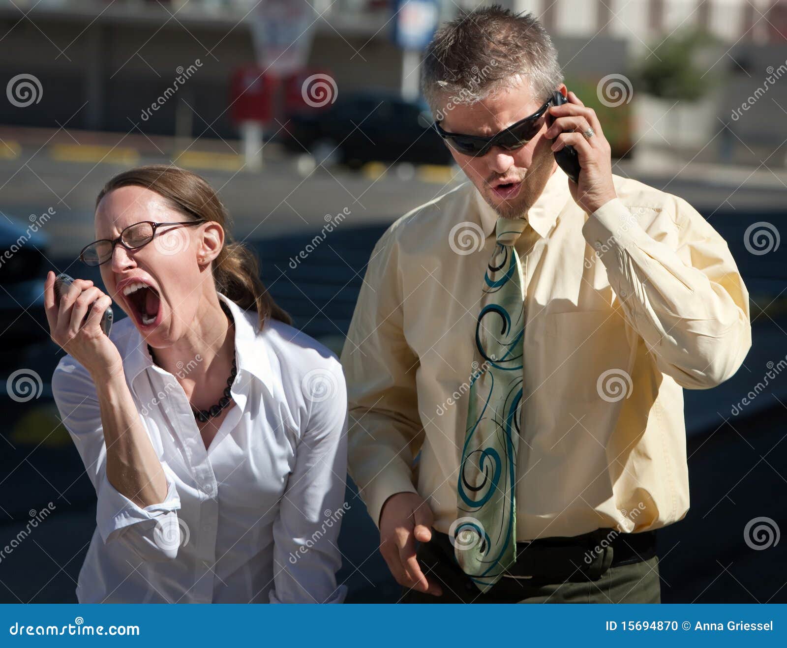 Couple Shows Displeasure with Conversation. Stock Photo - Image of ...