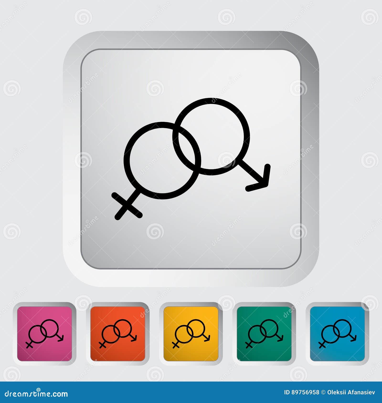 Couple sign stock vector. Illustration of family, arrow - 89756958