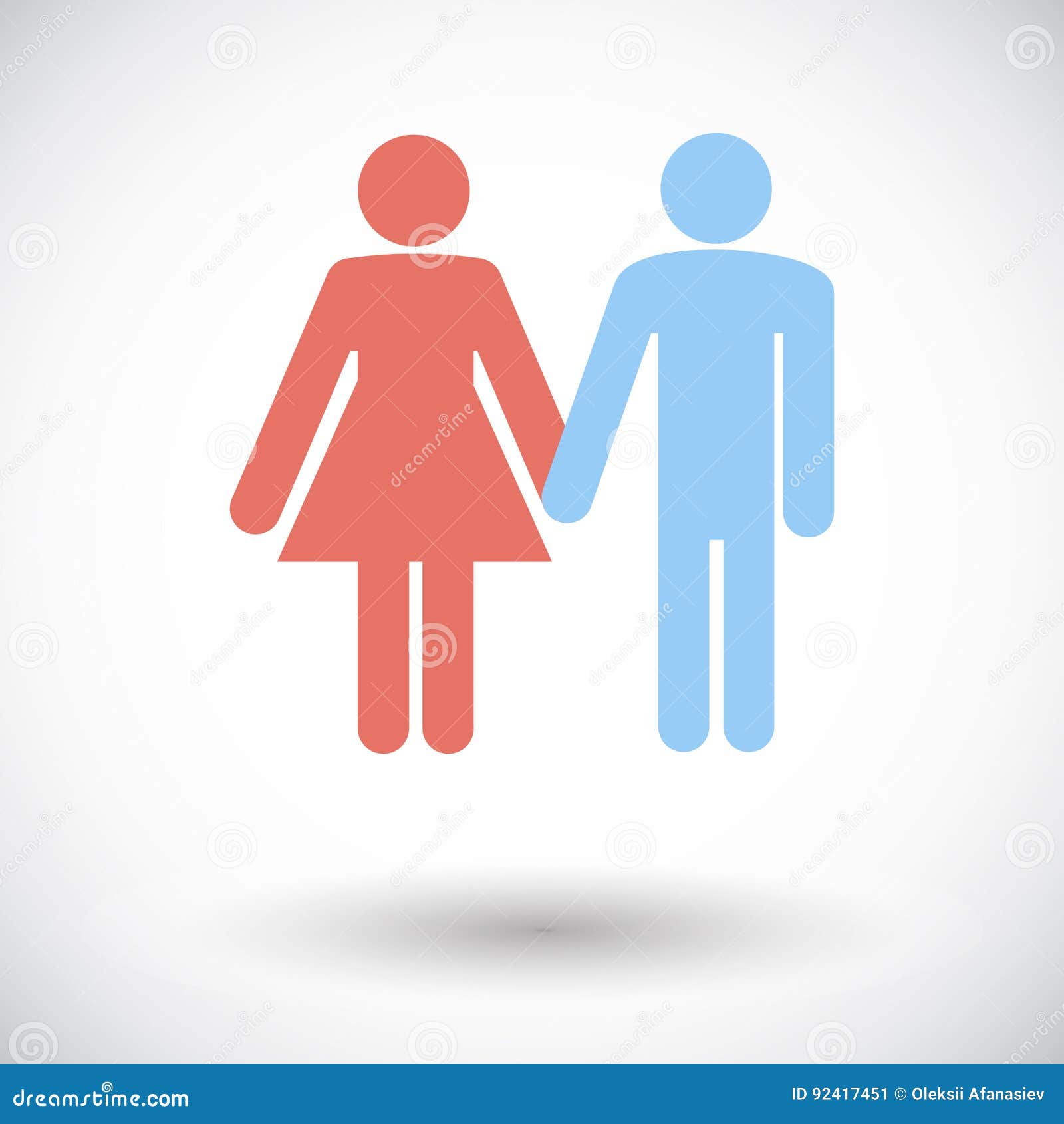Couple sign stock vector. Illustration of bathroom, dating - 92417451