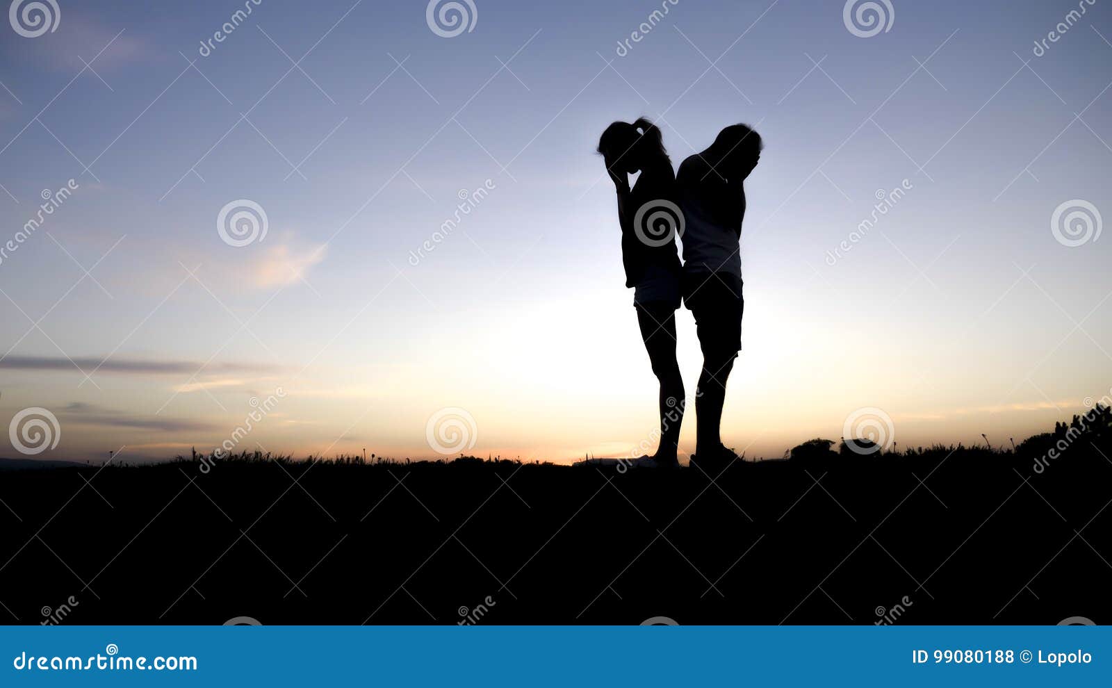 Two People Breaking Up