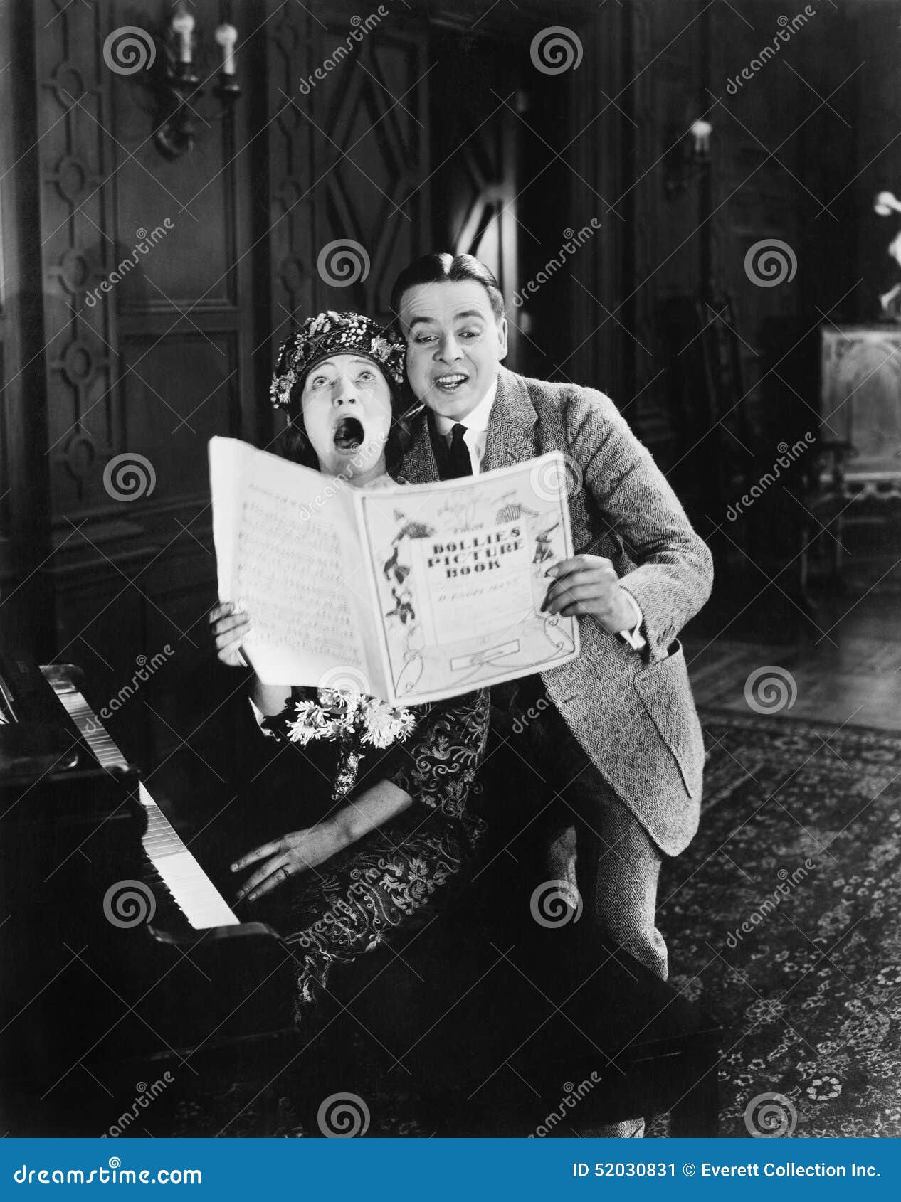 Couple singing together stock image. Image of 2025, home - 52030831