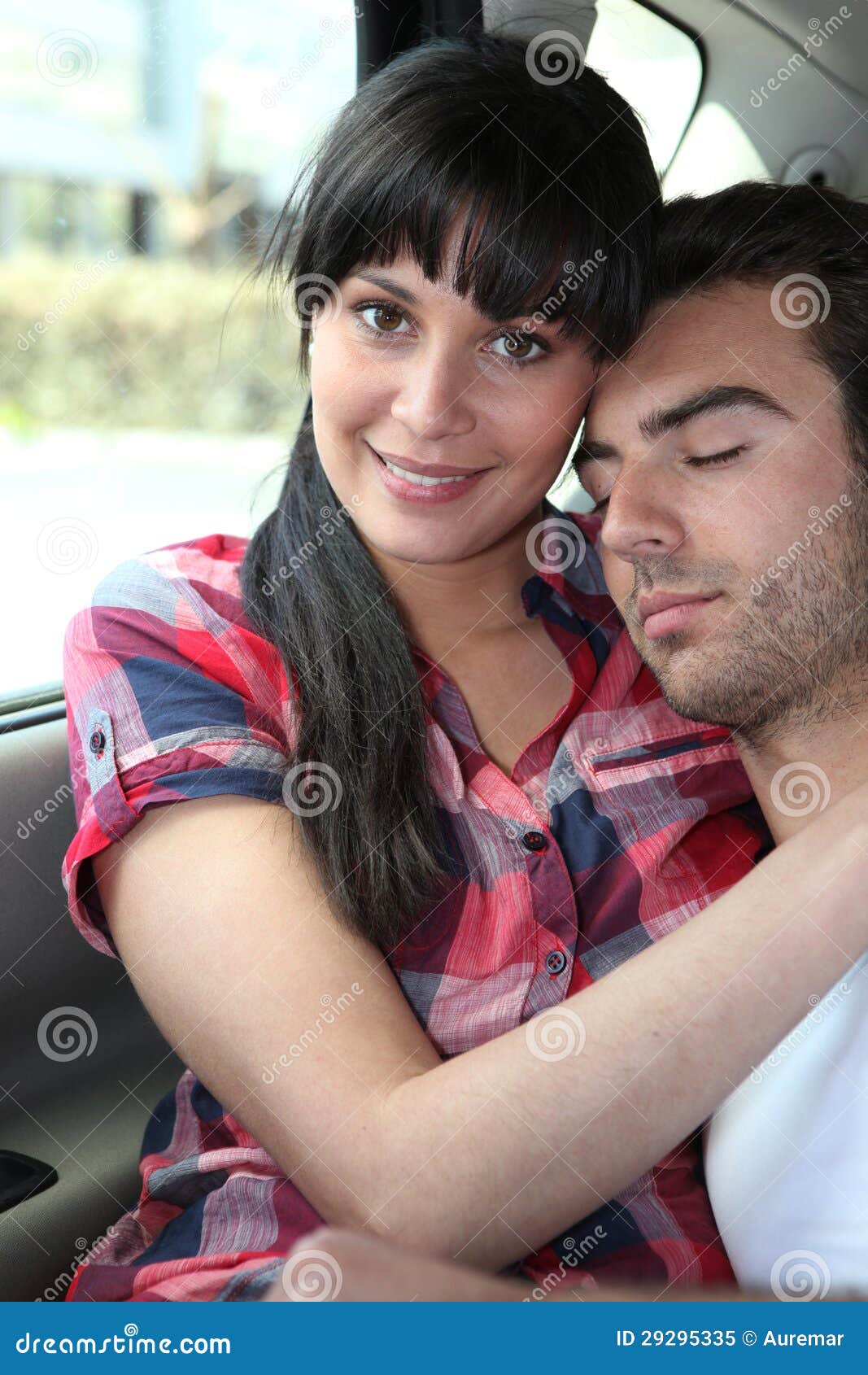 Couple Sitting In A Car Stock Image Image Of Auto Passengers 29295335