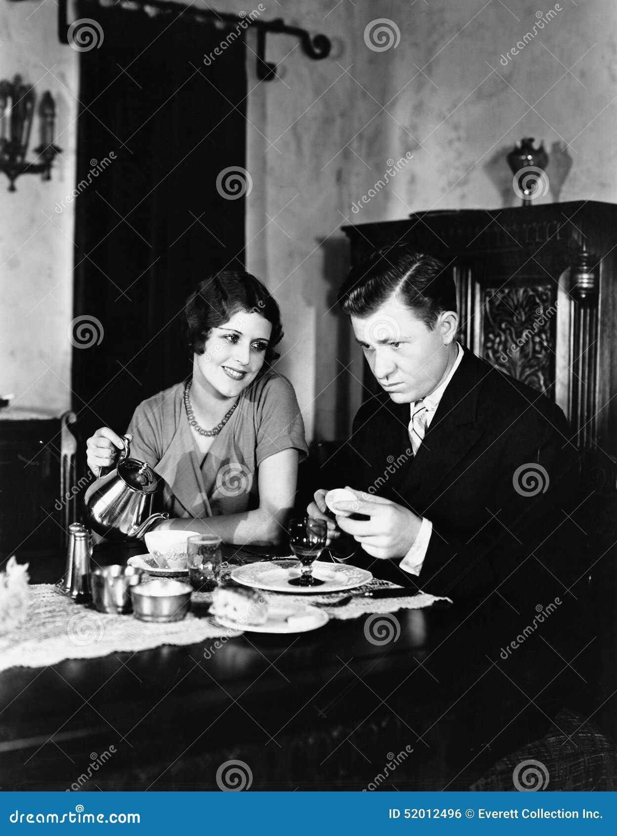 Couple Sitting Together Having Tea Stock Photo - Image of drink, 2530: ...