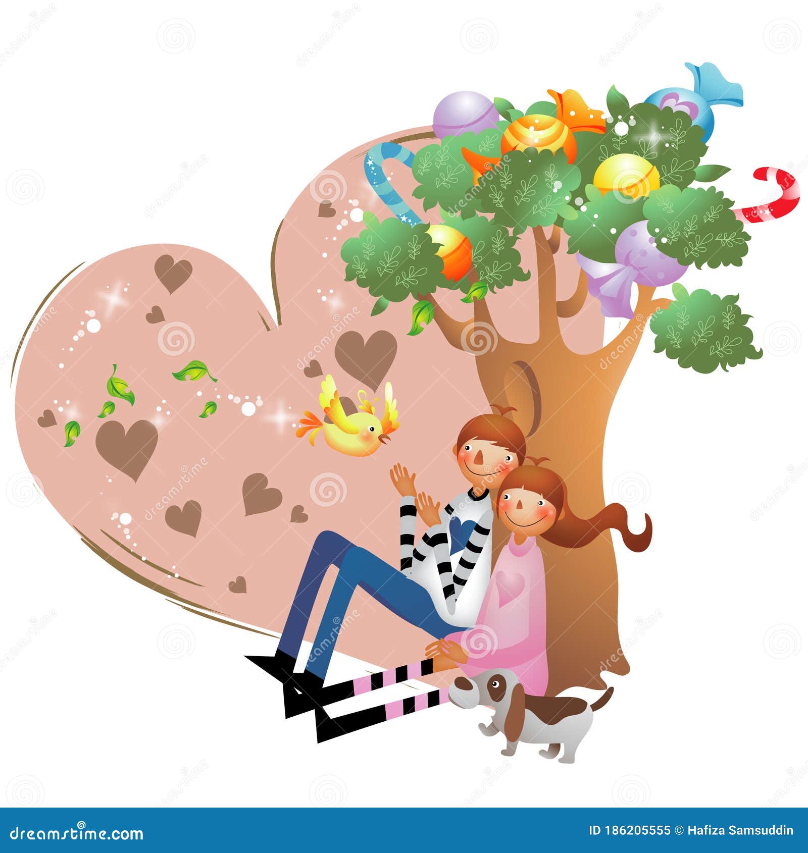 Candy Tree Logo Cartoon Vector | CartoonDealer.com #88805691