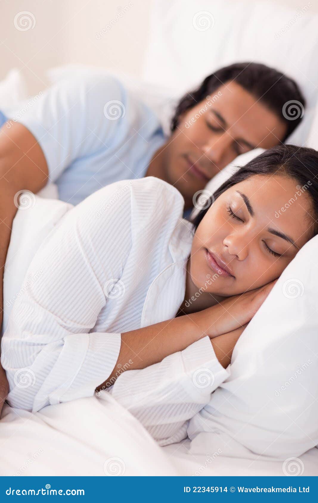 Couple sleeping stock photo. Image of home, relaxed, beautiful - 22345914
