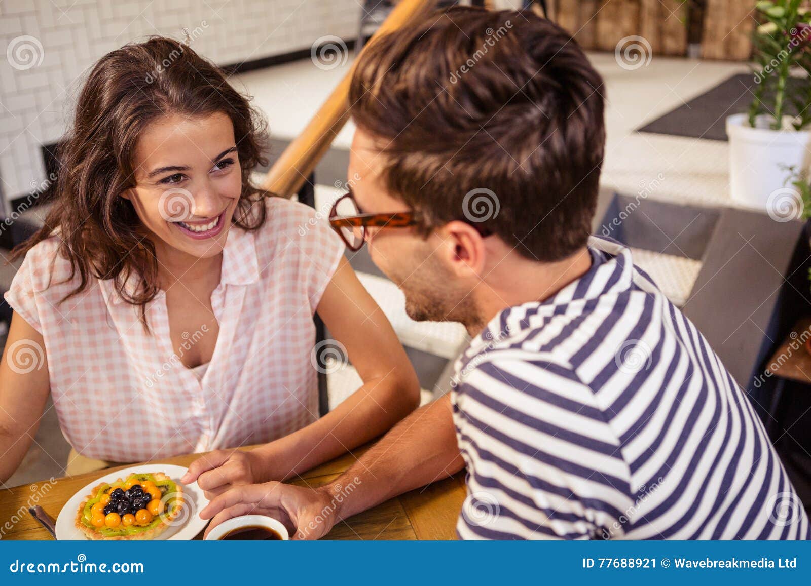 Couple Smiling at Each Other Stock Image - Image of clothing, industry ...